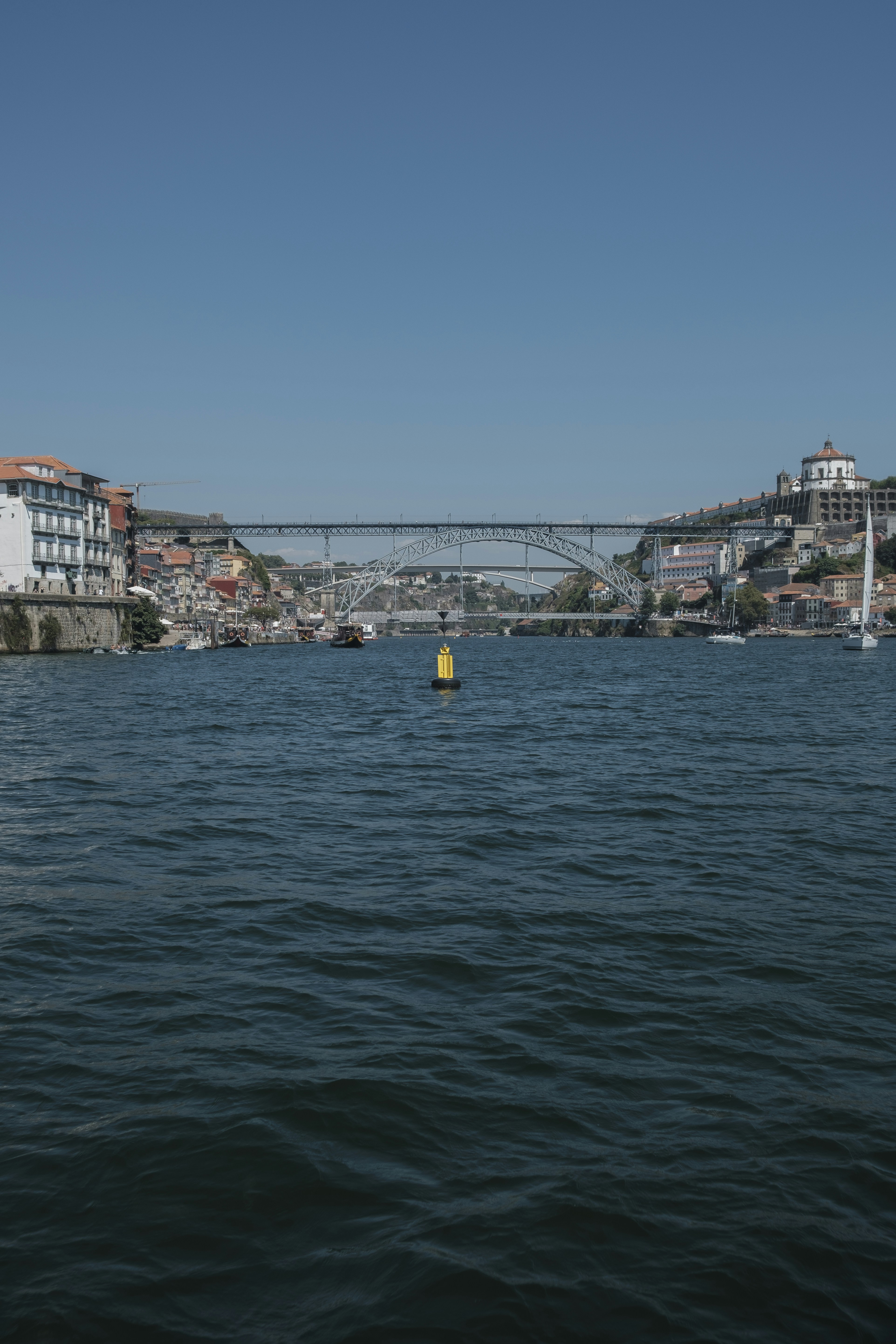 Douro river view with D. Luís bridge in sight.