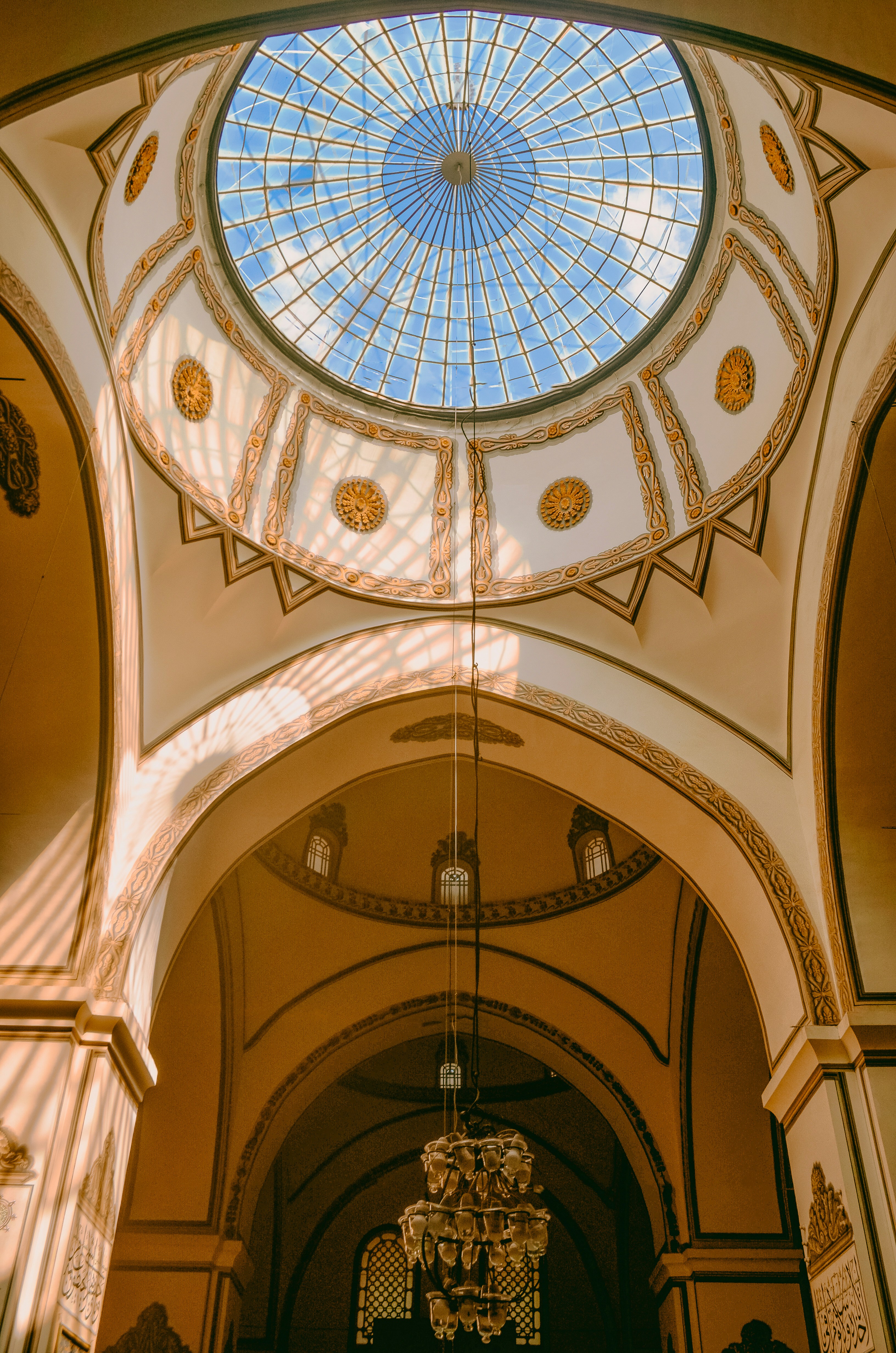 A domed ceiling with a large arched window photo – Free Brown Image on ...