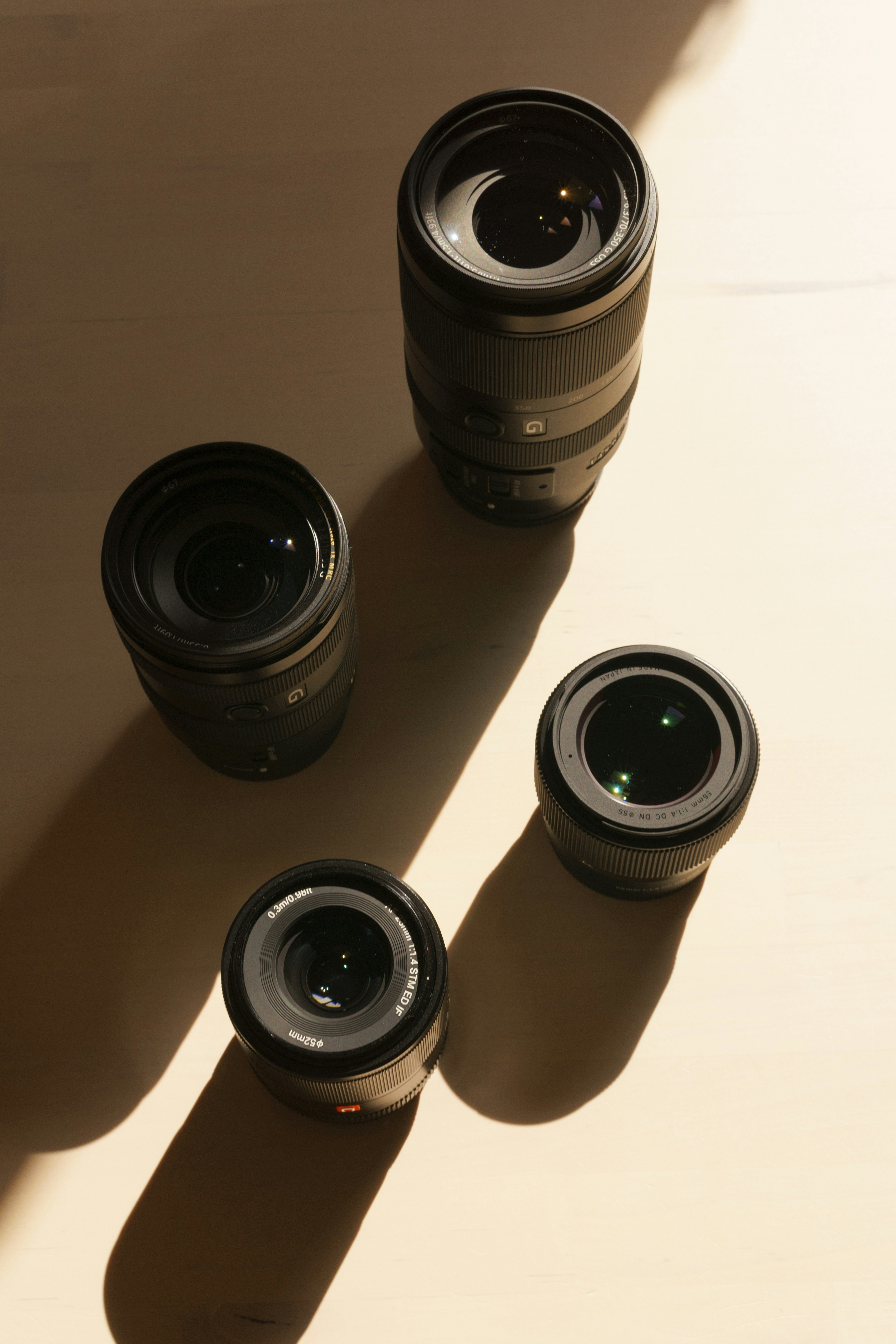 a group of black and silver speakers