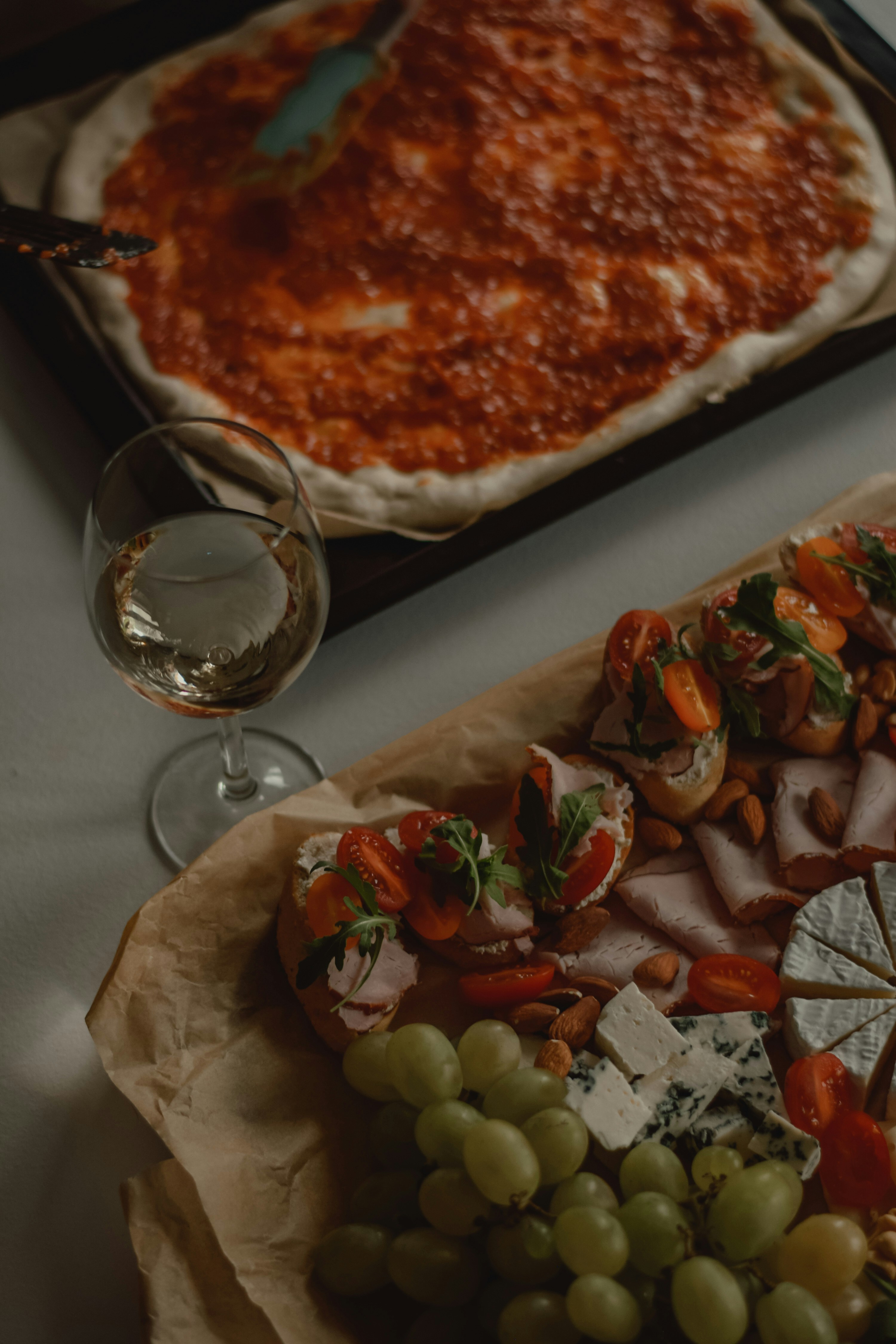 Pizza Night with Cast-Iron Crust and Vine-Ripened Charcuterie