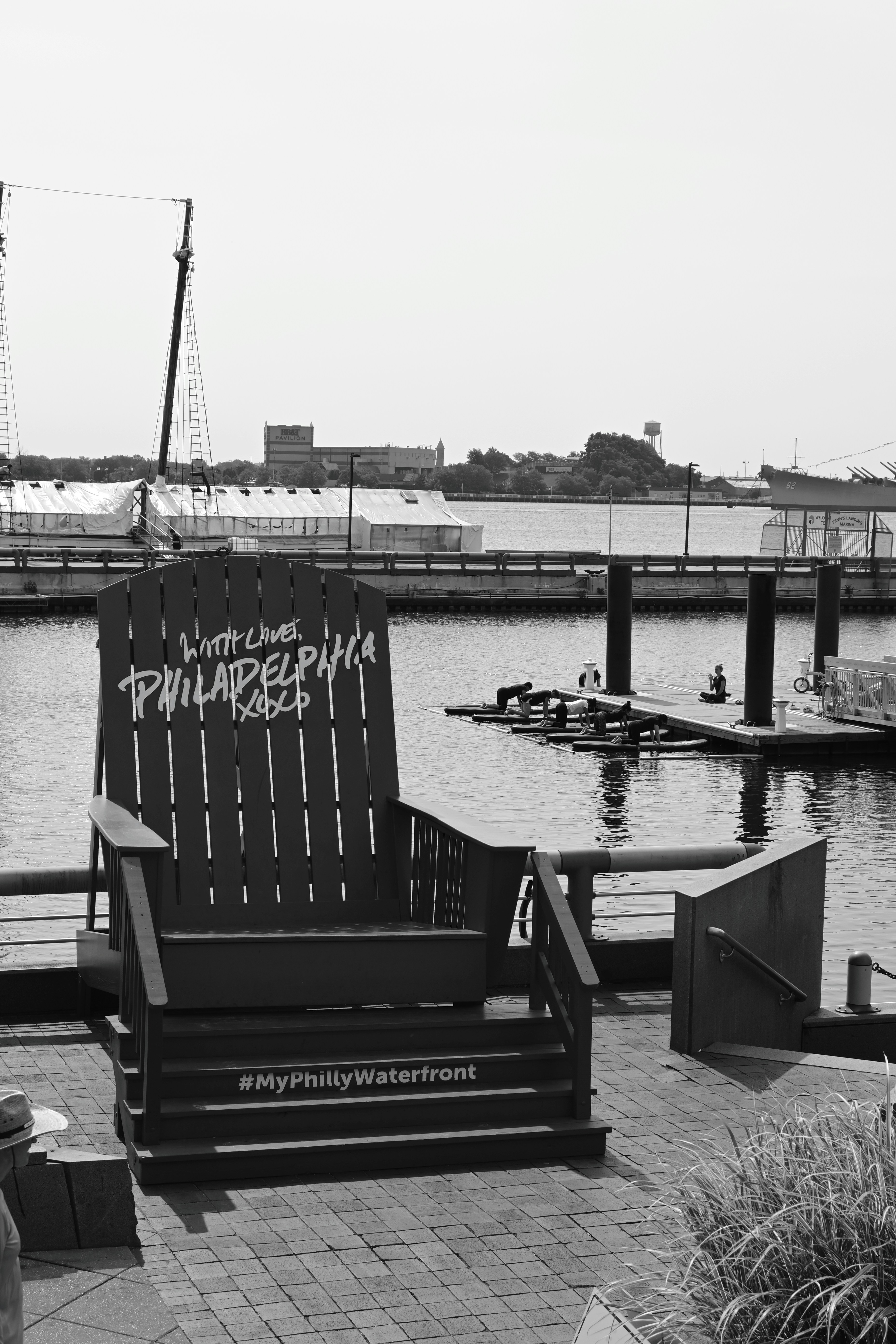 a bench sits unoccupied