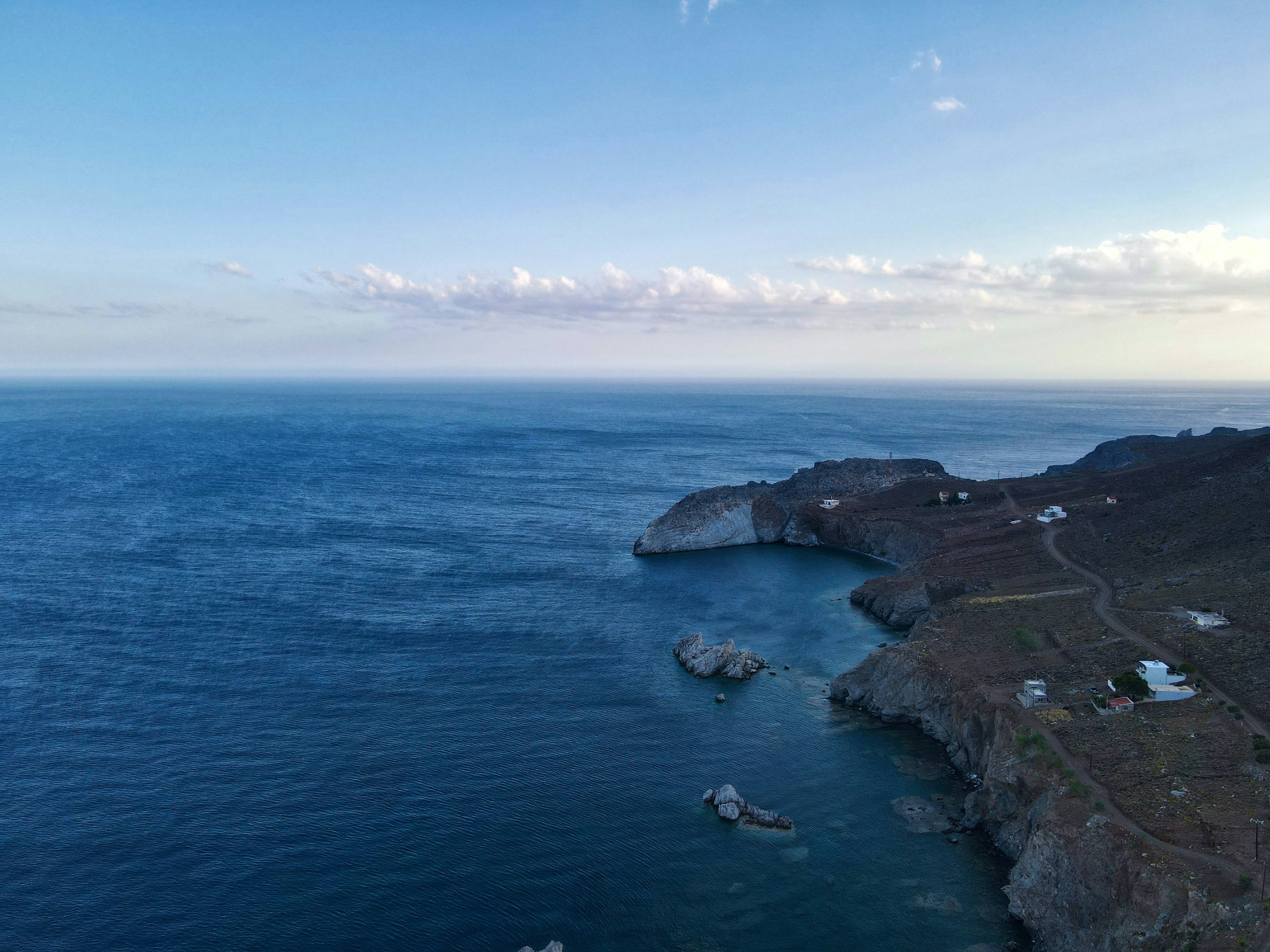 Cliffside Quiet: A Drone View of the Atlantic Coast