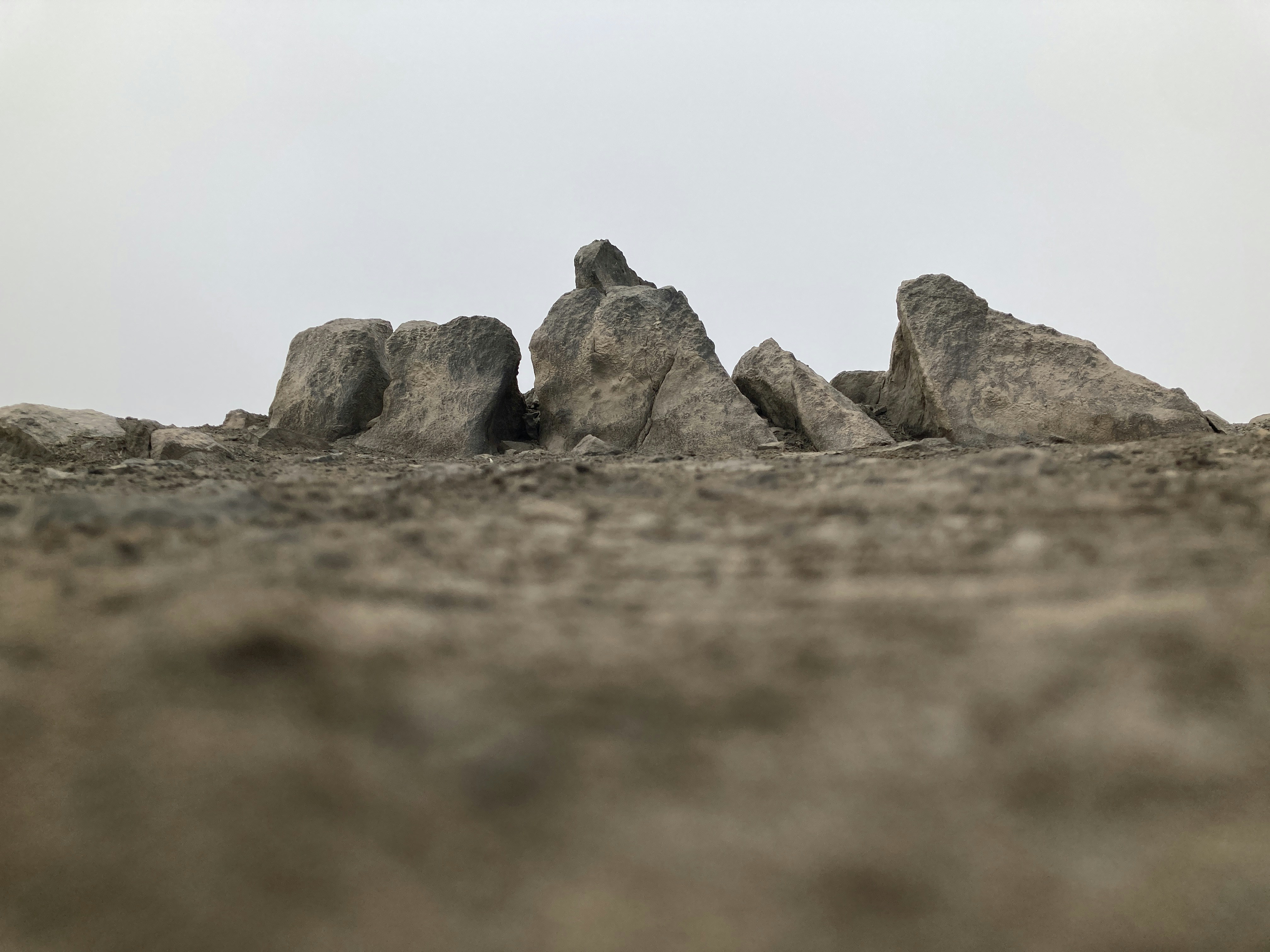 Photo of a group of rocks on the top of hills in La Molina - Lima