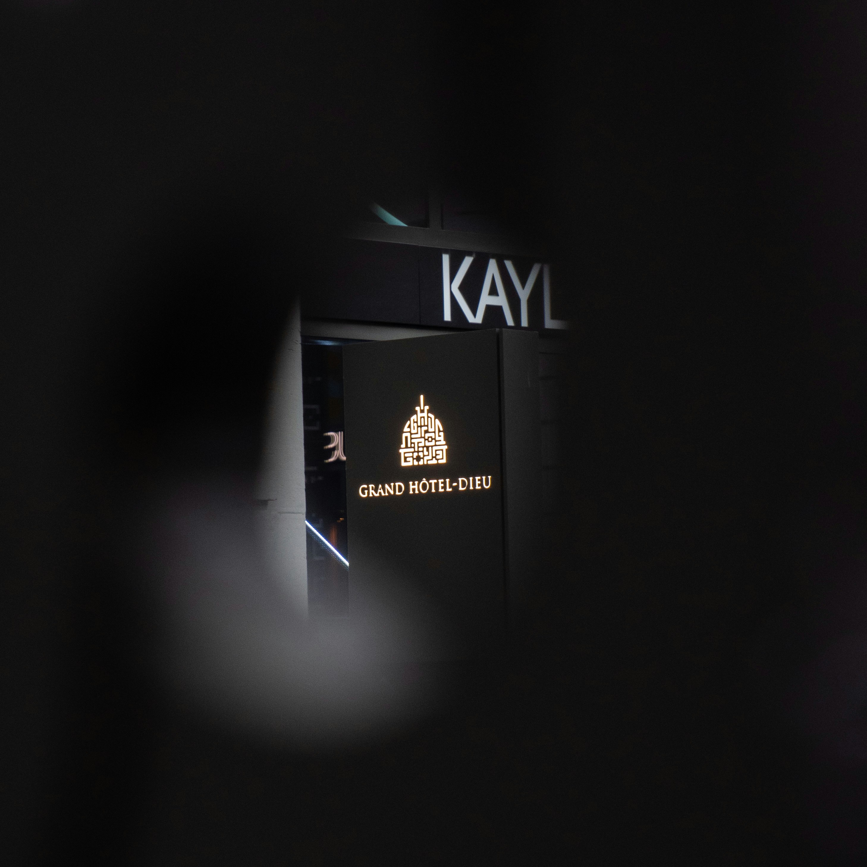 Through a Narrow Veil: The Grand Hotel-Dieu Sign Emerges