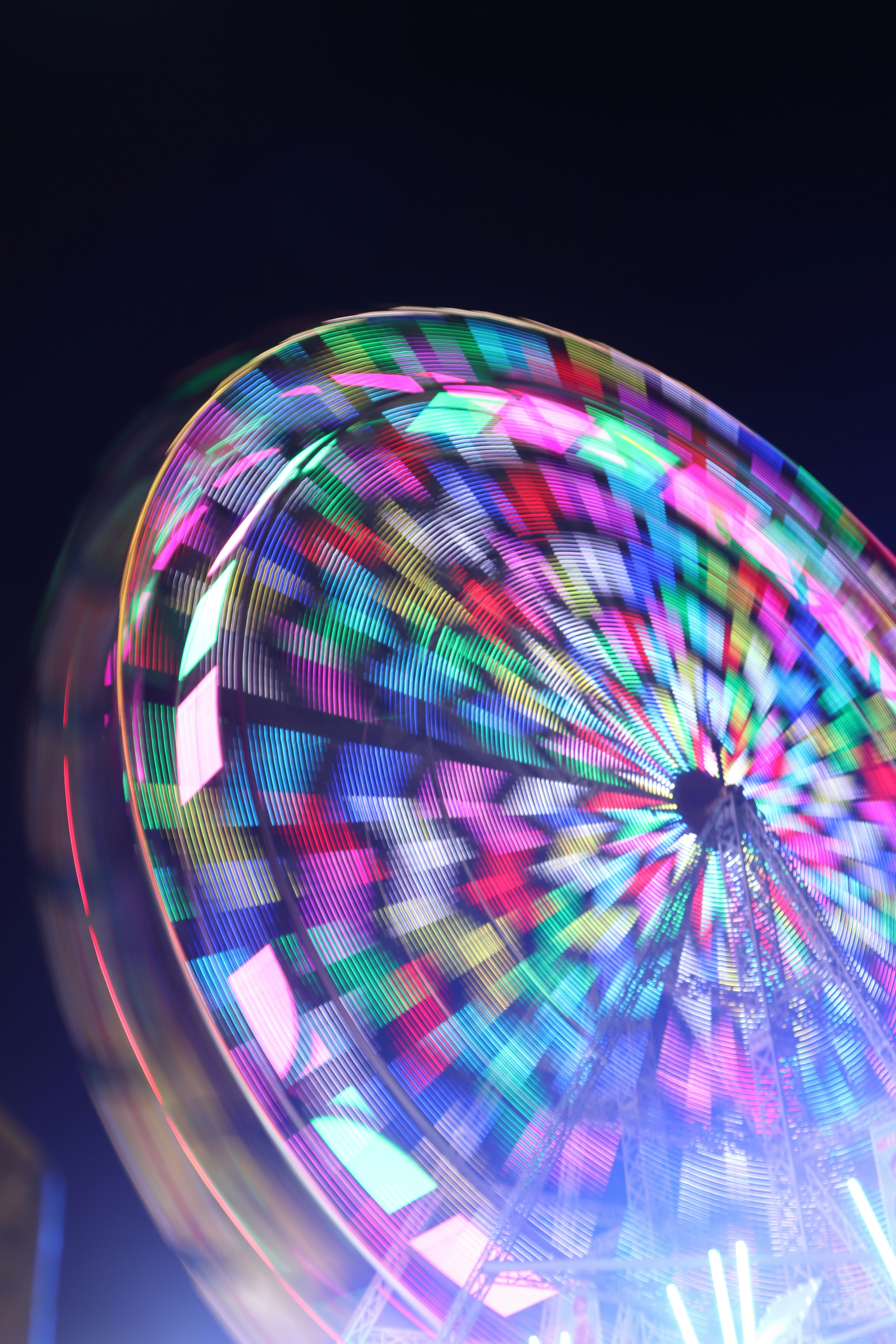 A colorful sphere with lights photo – Free Nightscape Image on Unsplash