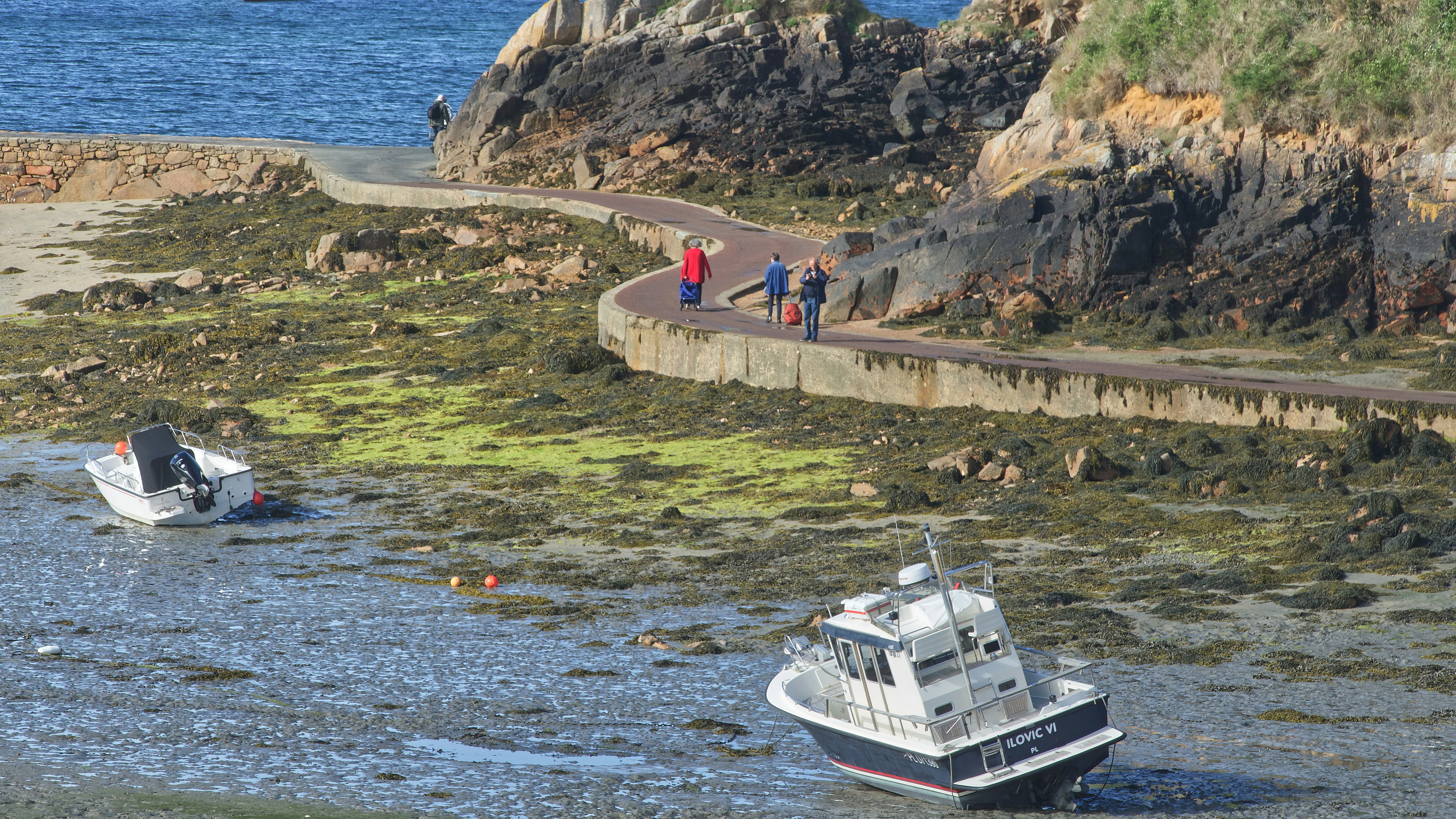 En route vers la cale N°3 du Port Clos de l’île de Bréhat.