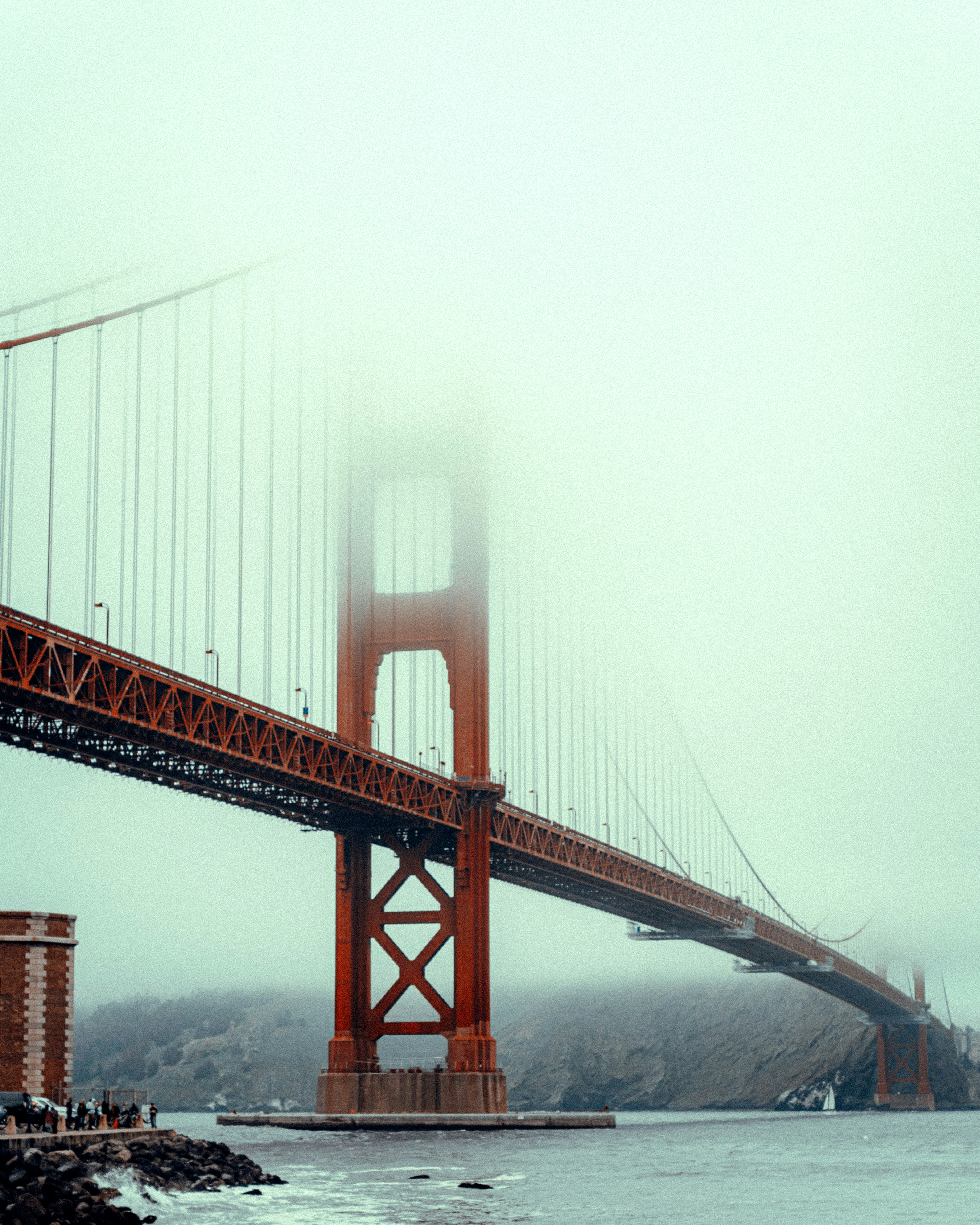 A large red bridge over water photo – Free Golden gate bridge Image on ...