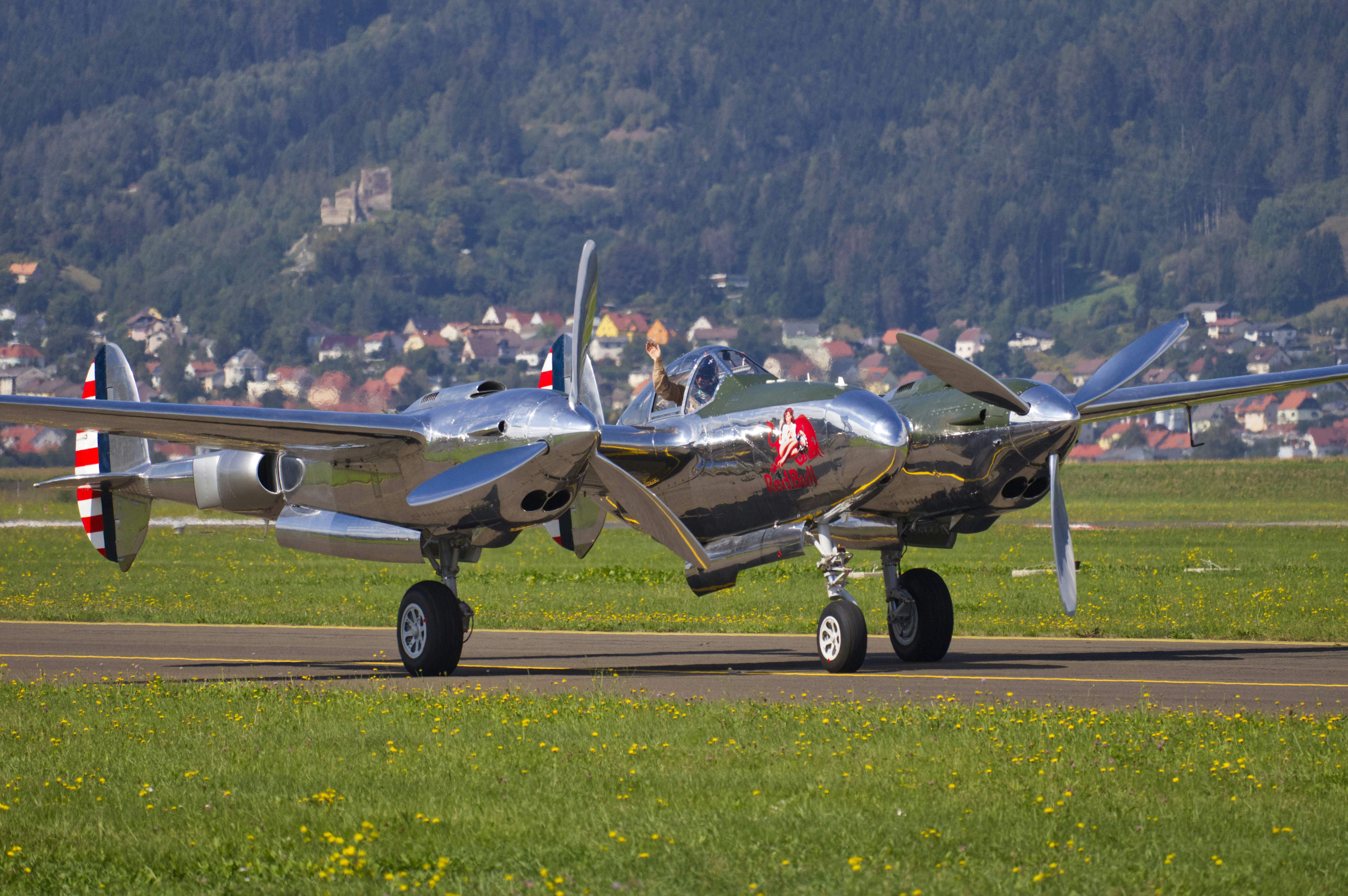 a fighter jet on the runway