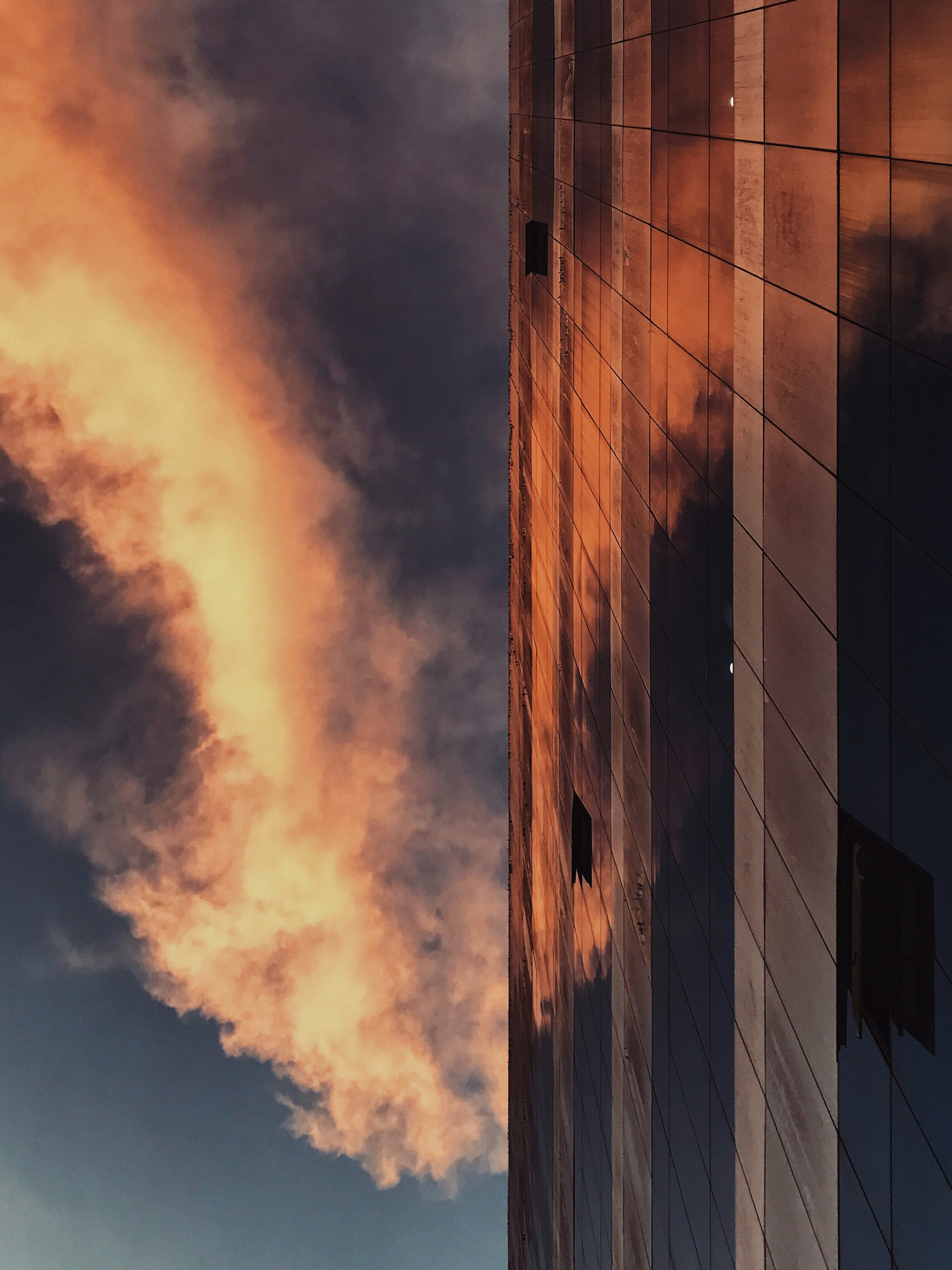 Brick Facade in Sunset Light