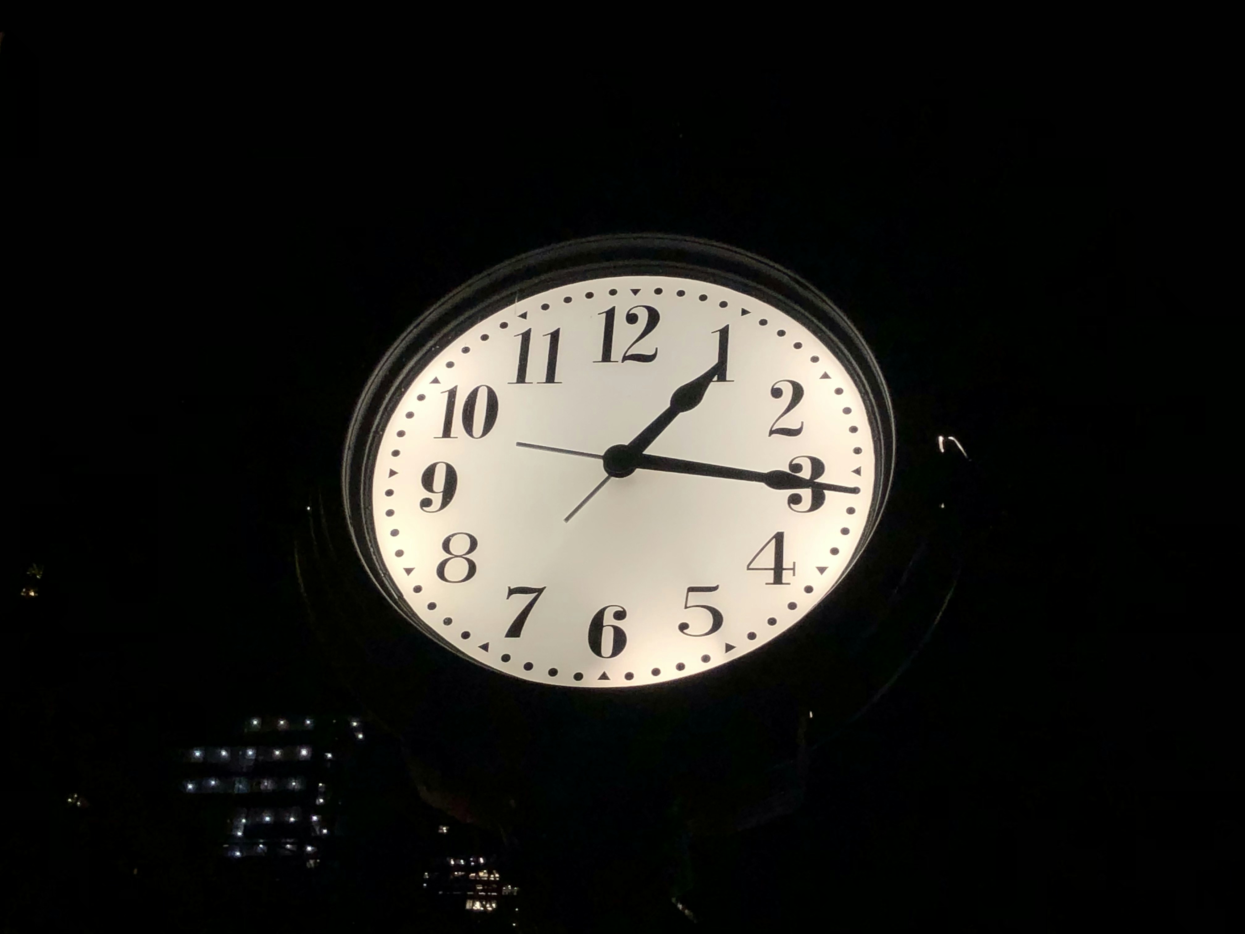 Midnight Dial in a Quiet Nightscape