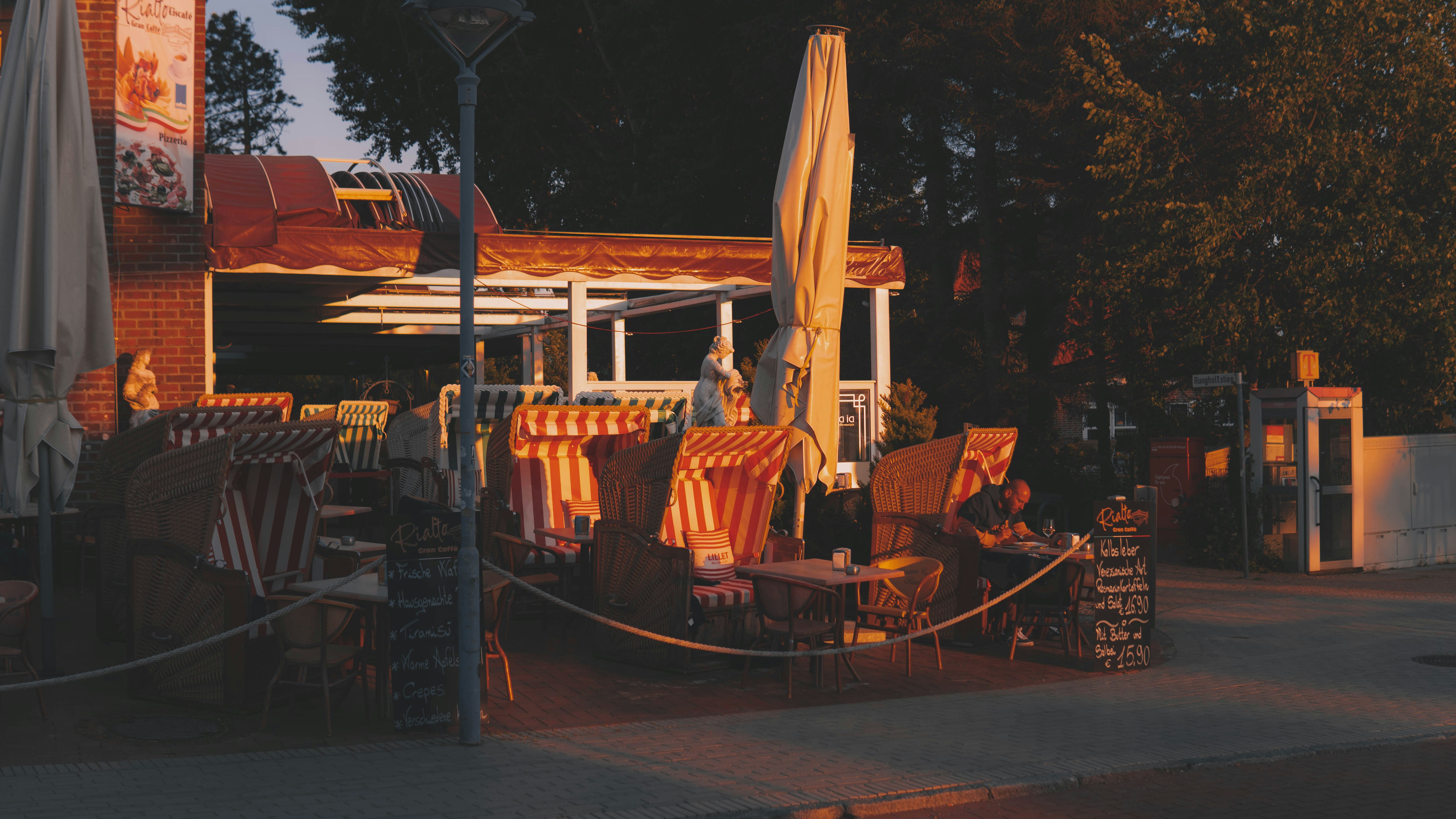 Sunset Serenity at the Café