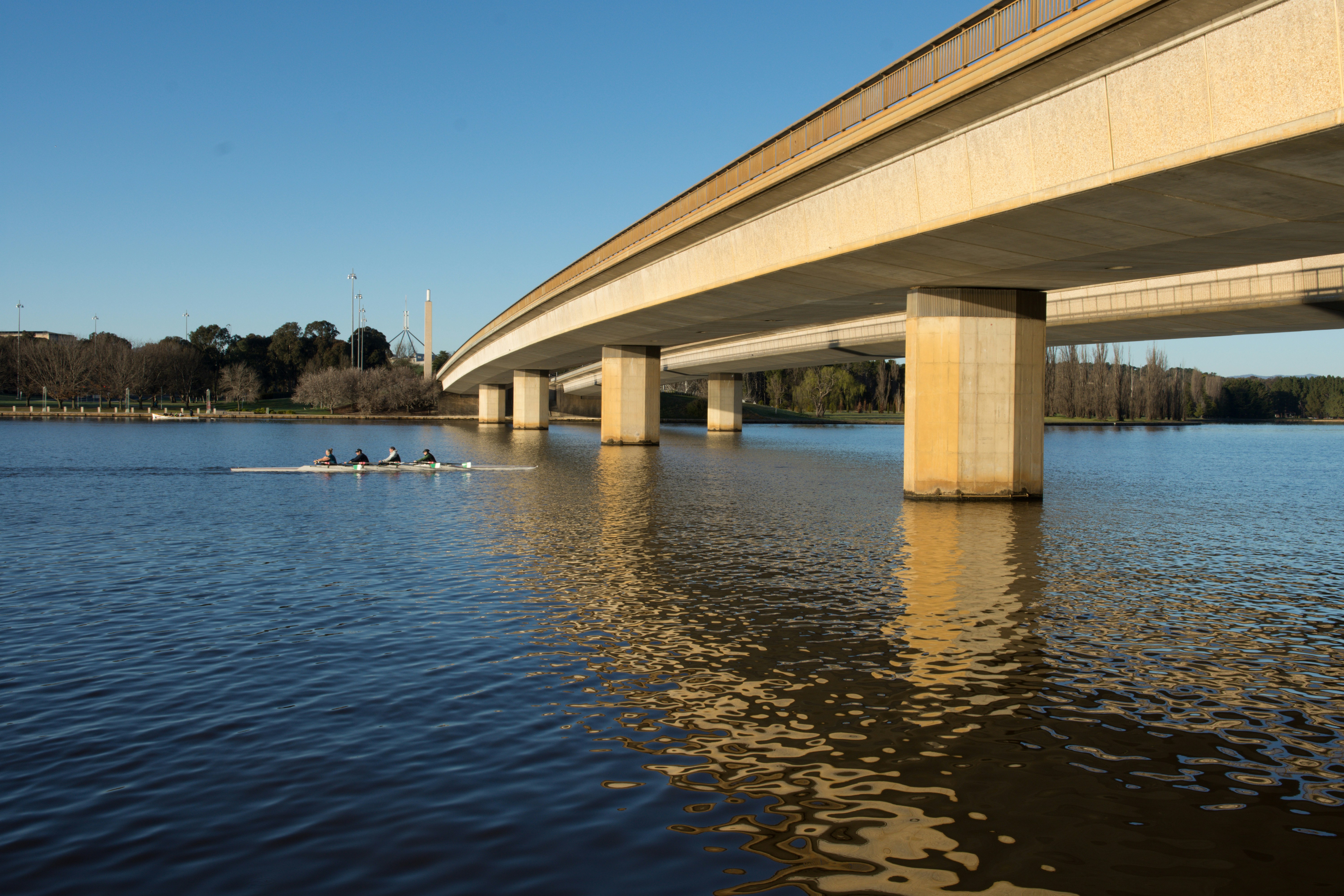 A bridge over a body of water photo – Free Canberra act Image on Unsplash