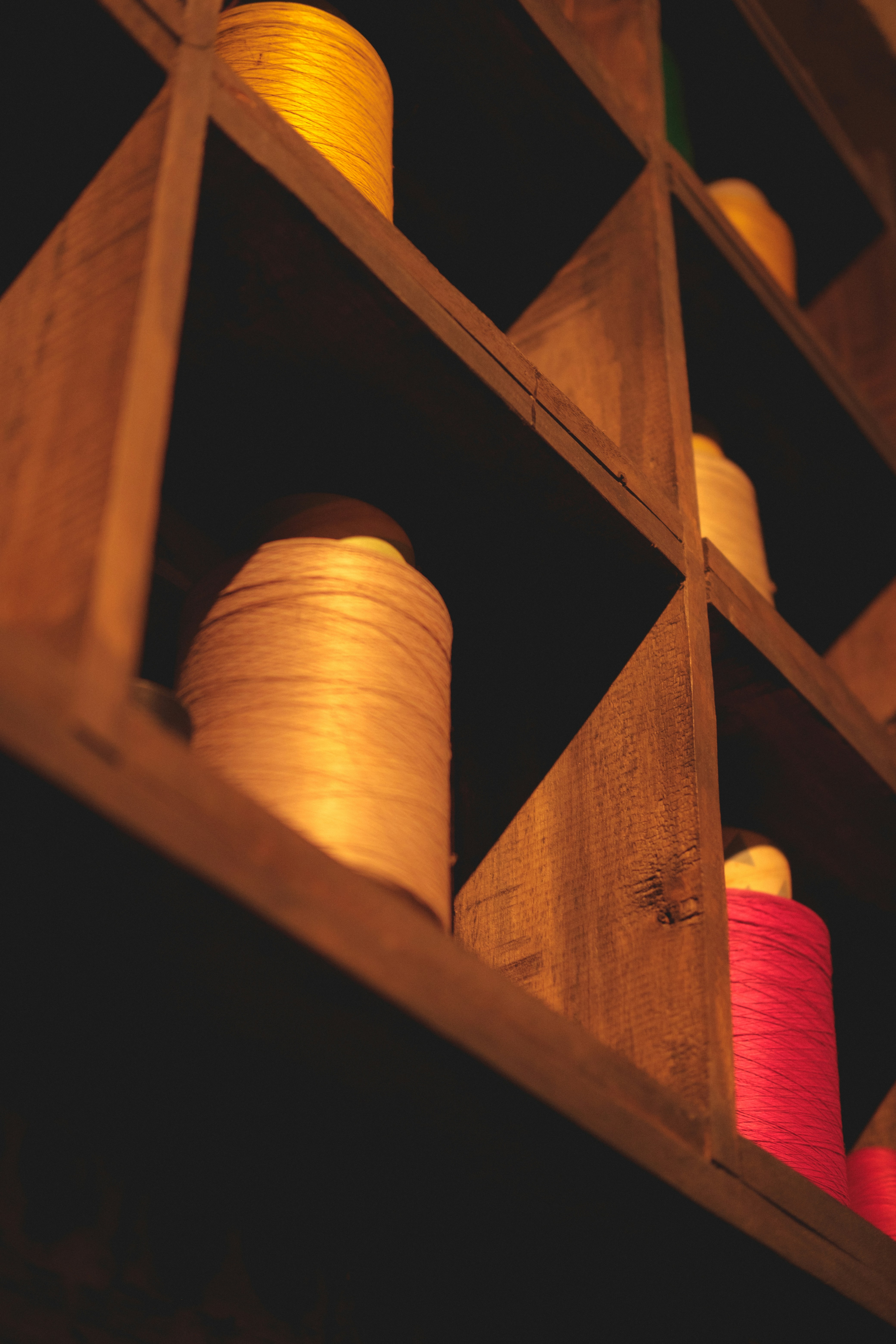 a close-up of a wooden structure