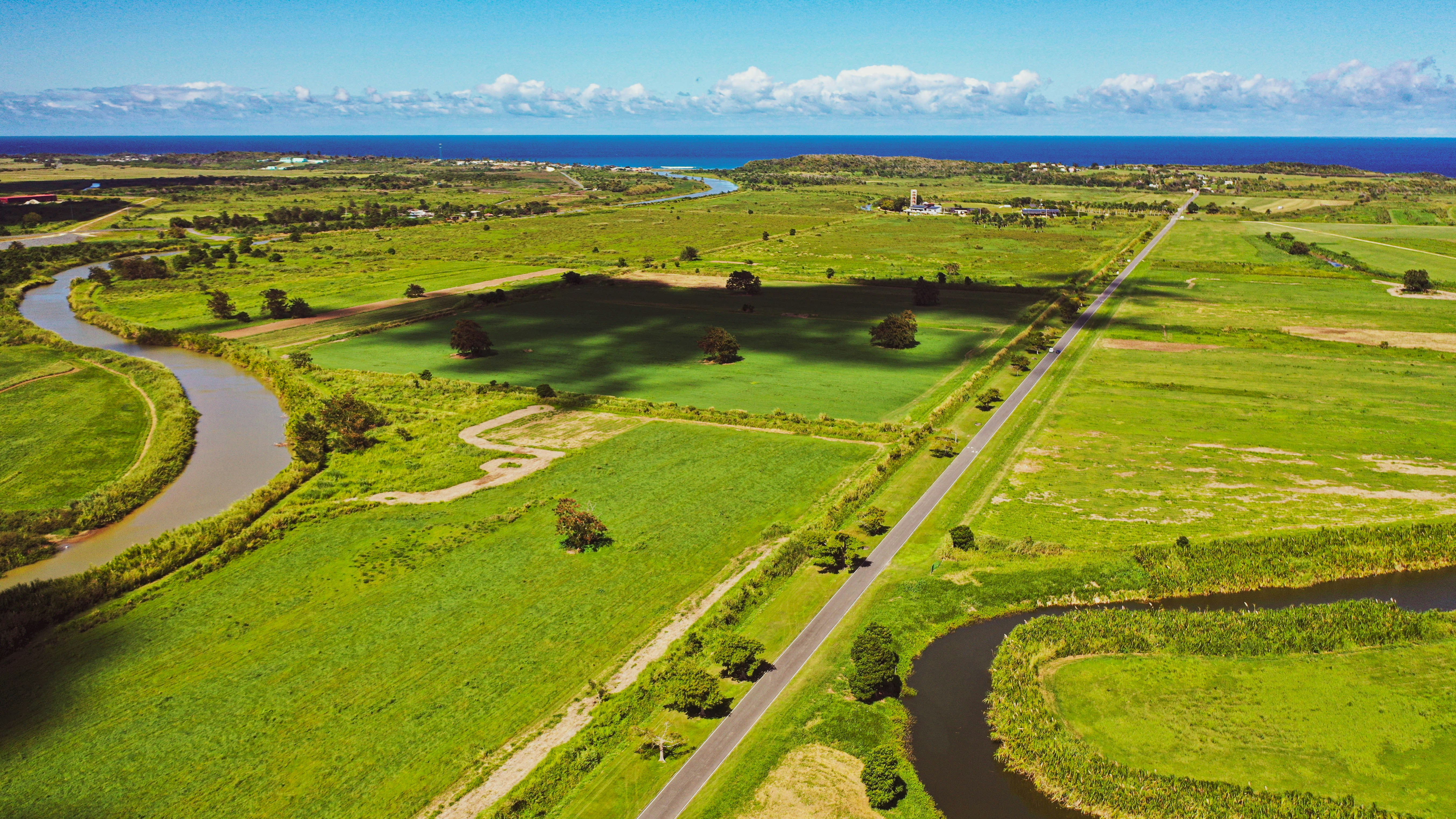 A landscape with fields and trees photo – Free Puerto rico Image on ...