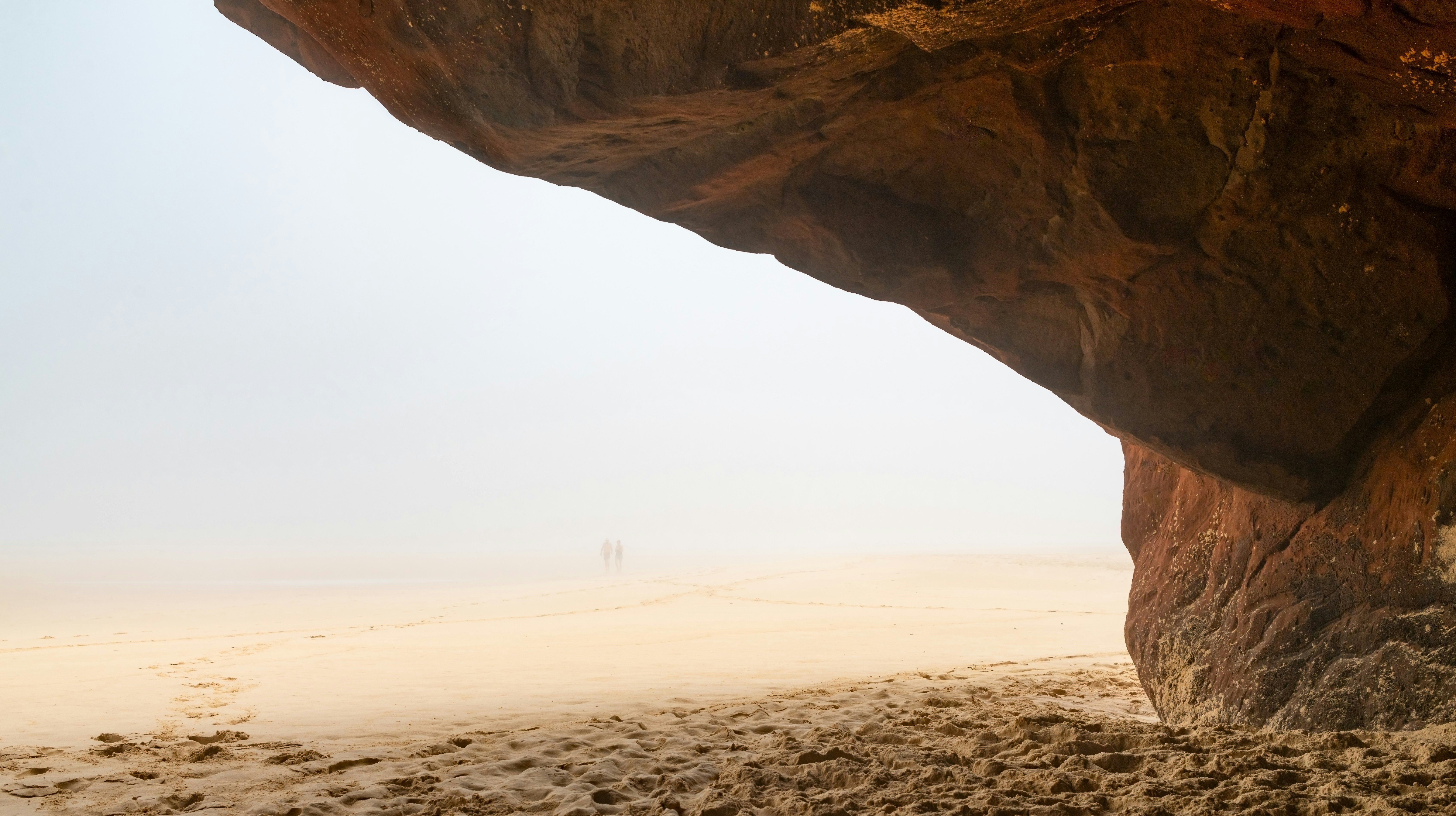 Foggy Bordeira beach Portugal
