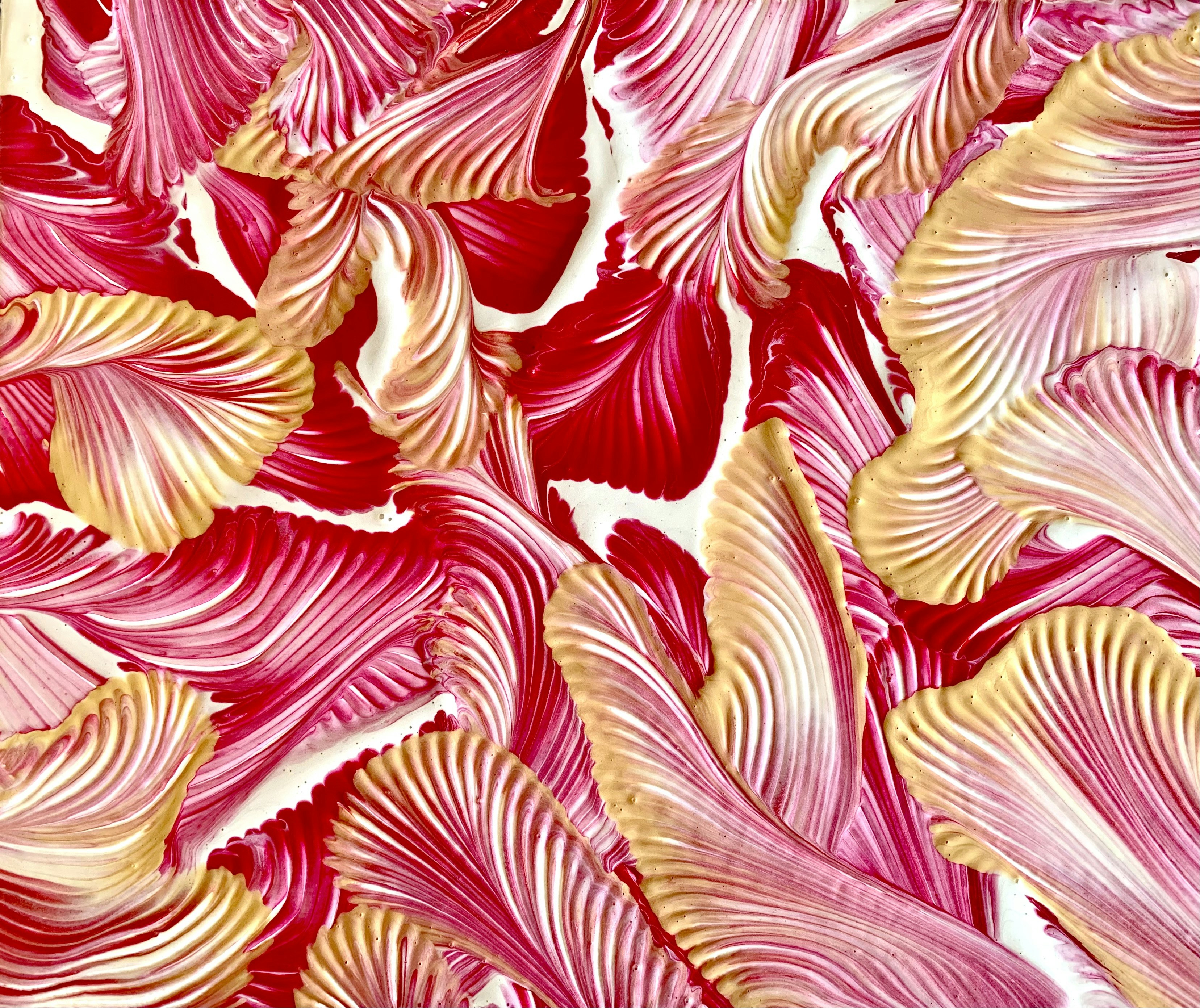 Ribboned Confetti: Close-Up of Colorful Pasta Petals