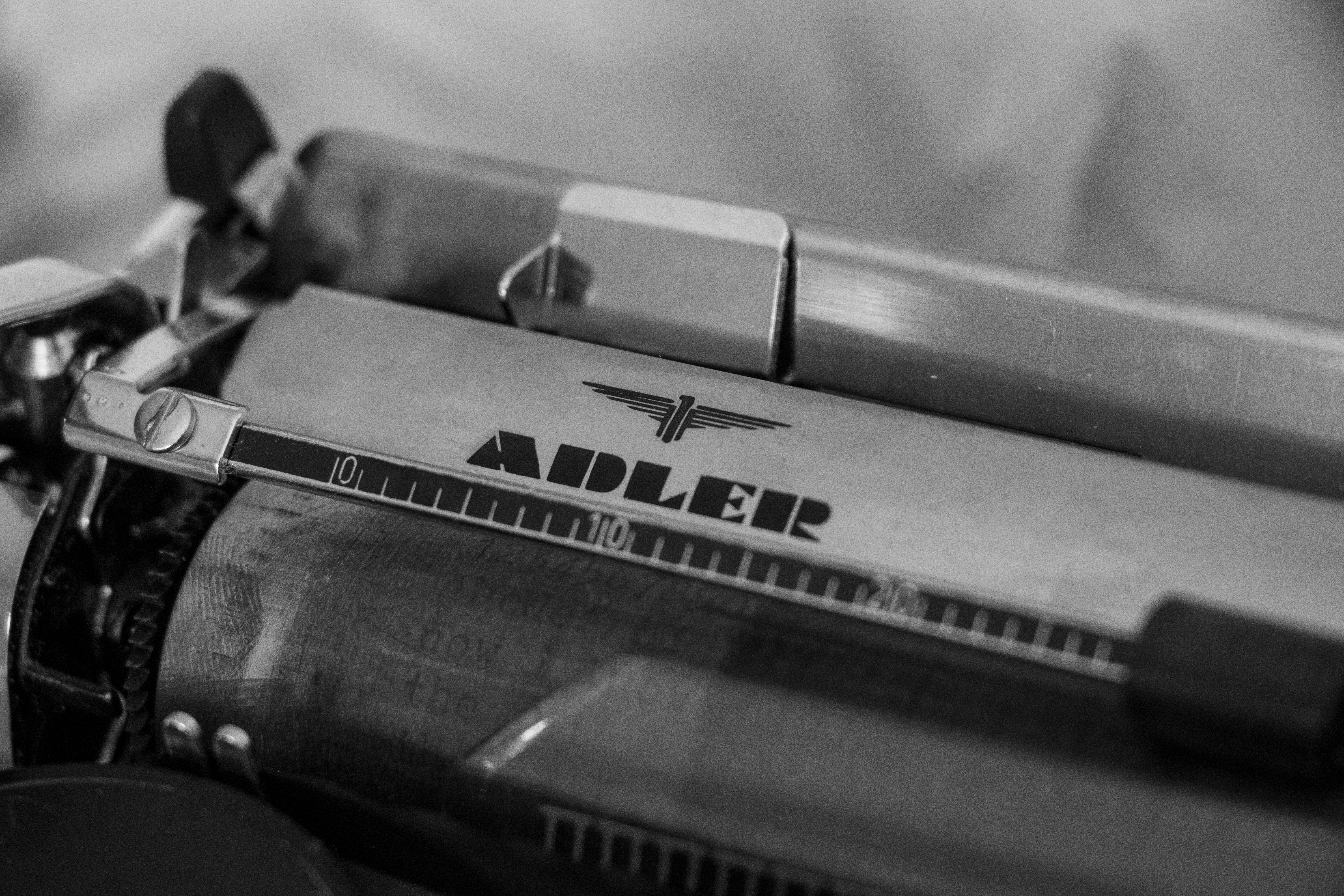 A close up of a typewriter photo – Free Grey Image on Unsplash