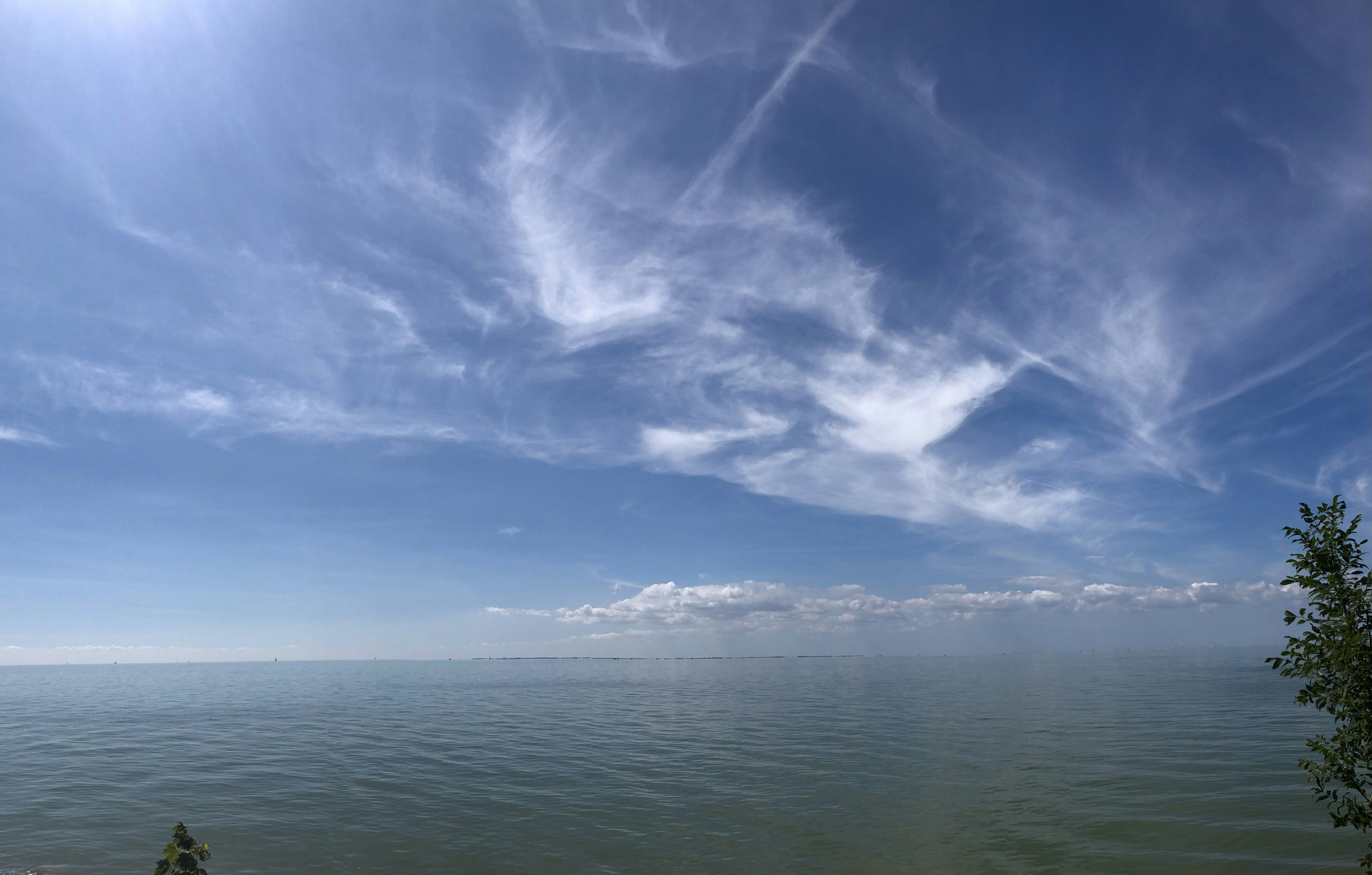 IJsselmeer at Laaxum on a sunny day