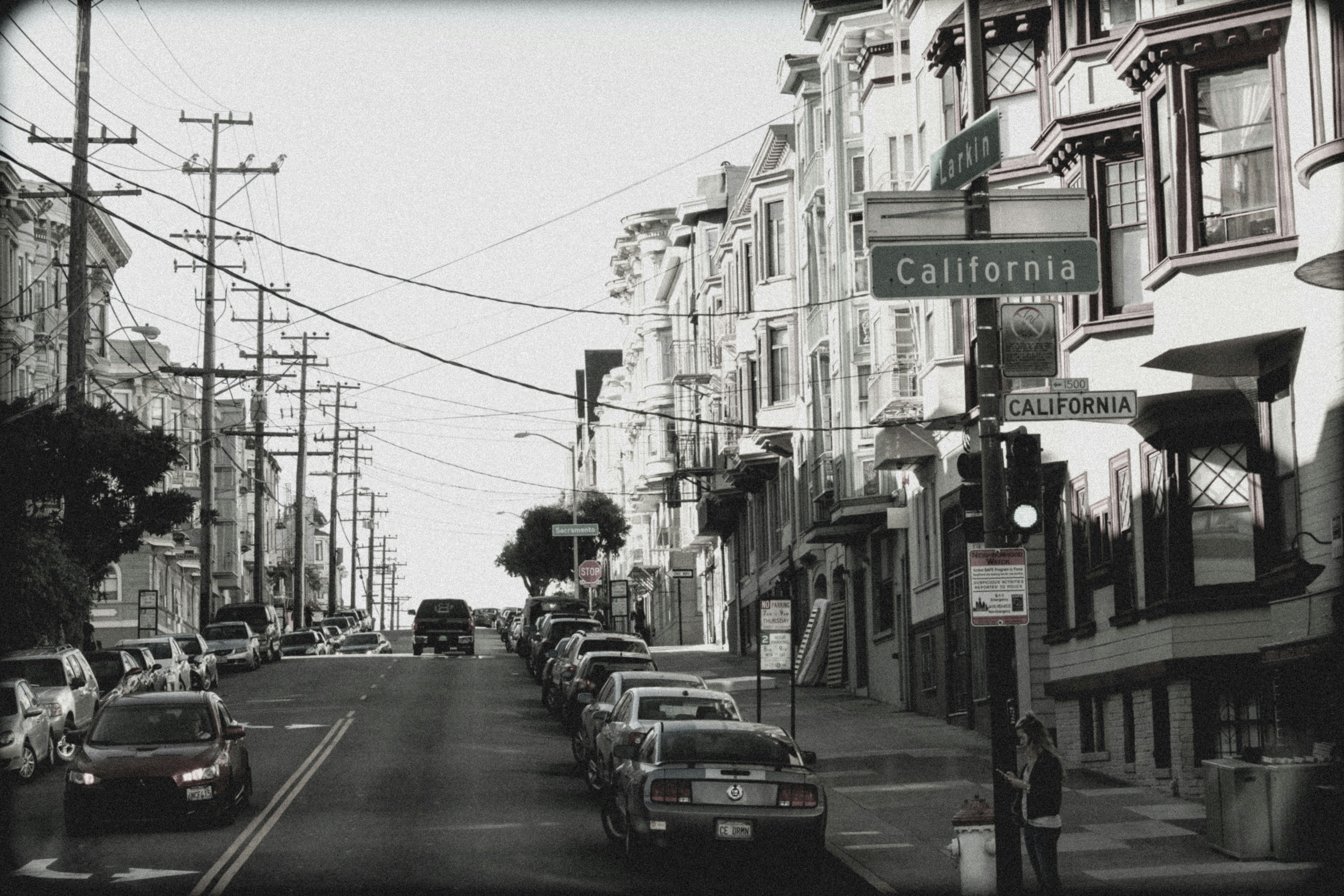 California Street Noir: A Quiet Step Toward the Horizon