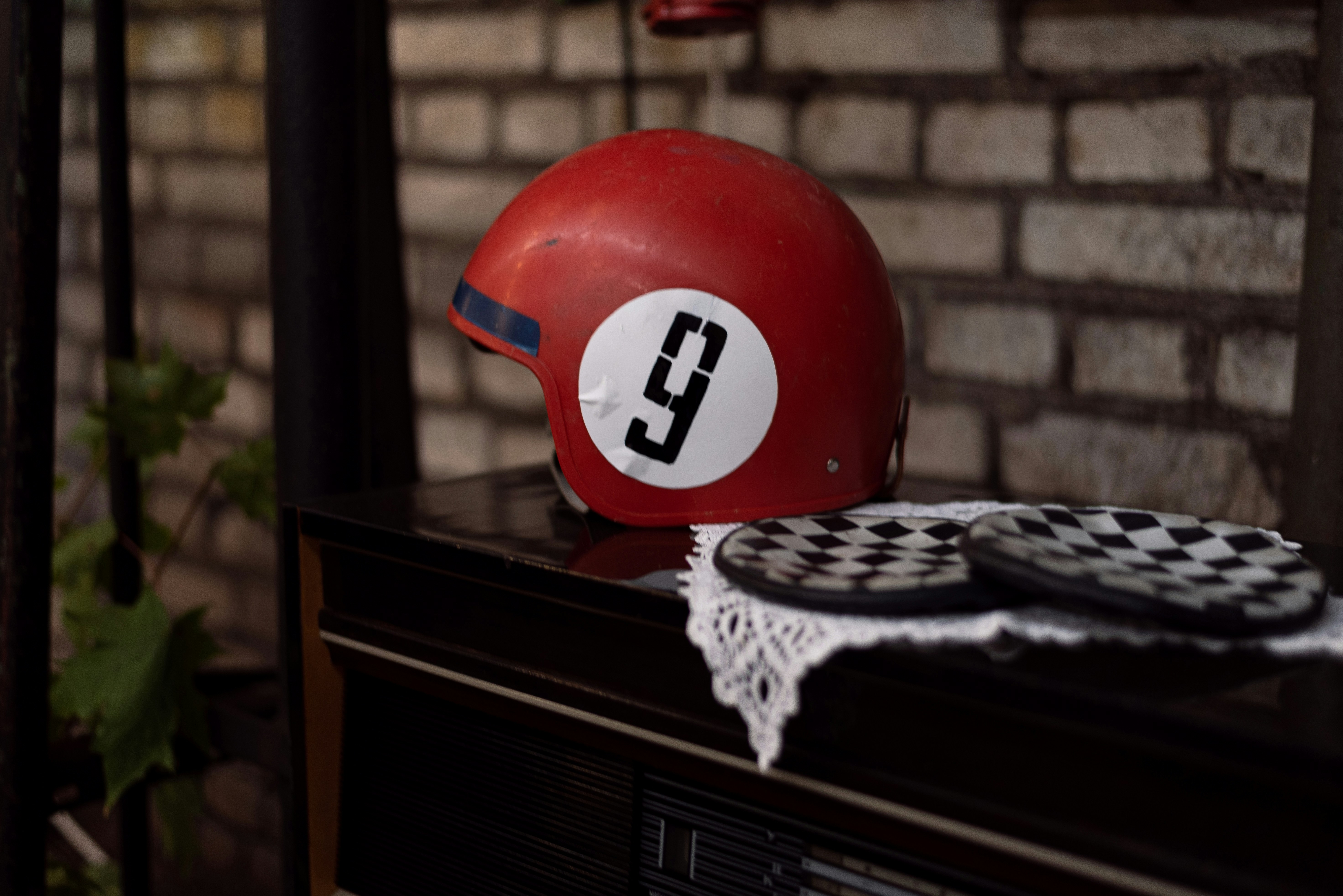 Red Racer on a Silent Mantel