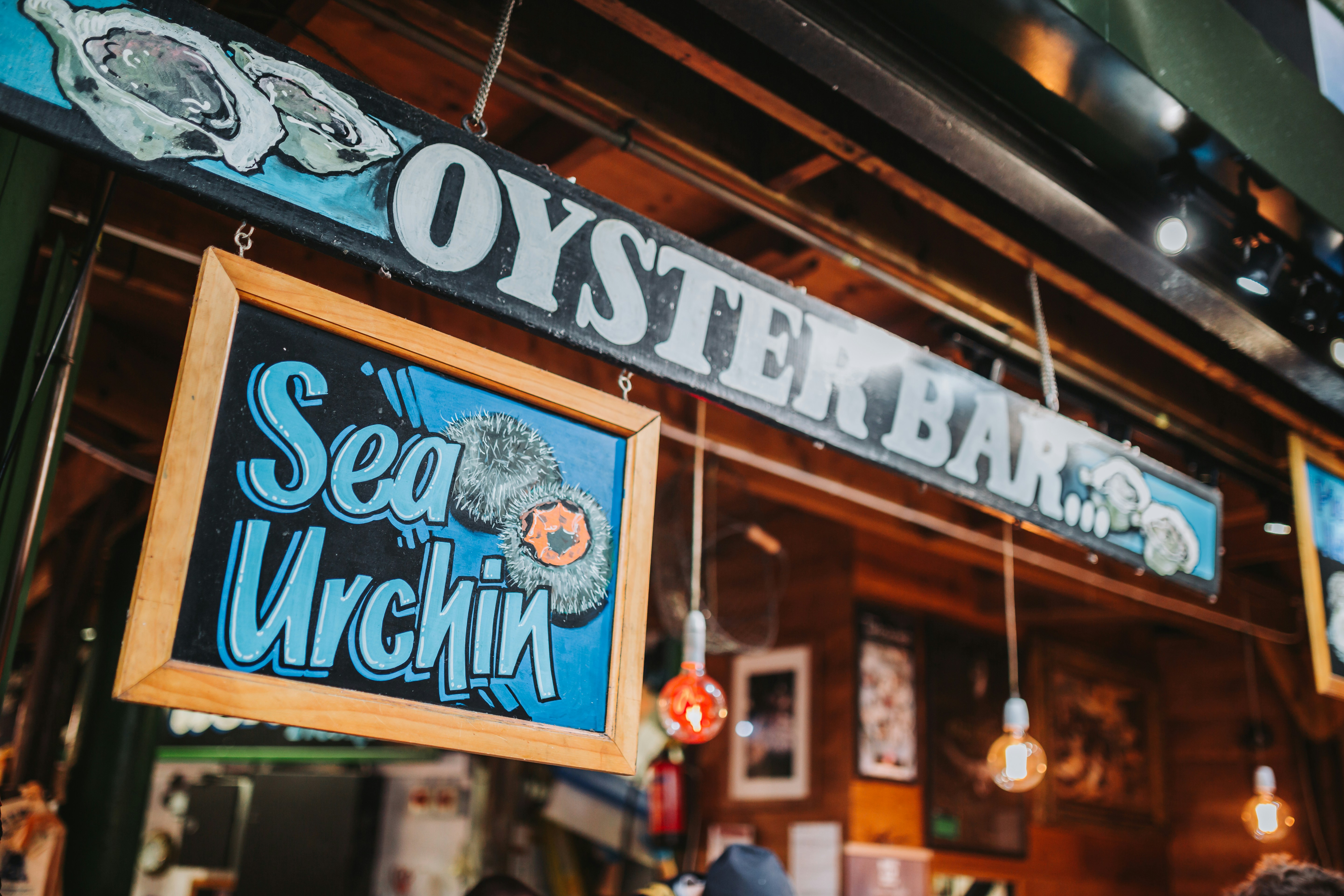 Oyster Bar Signage Diner Extravaganza