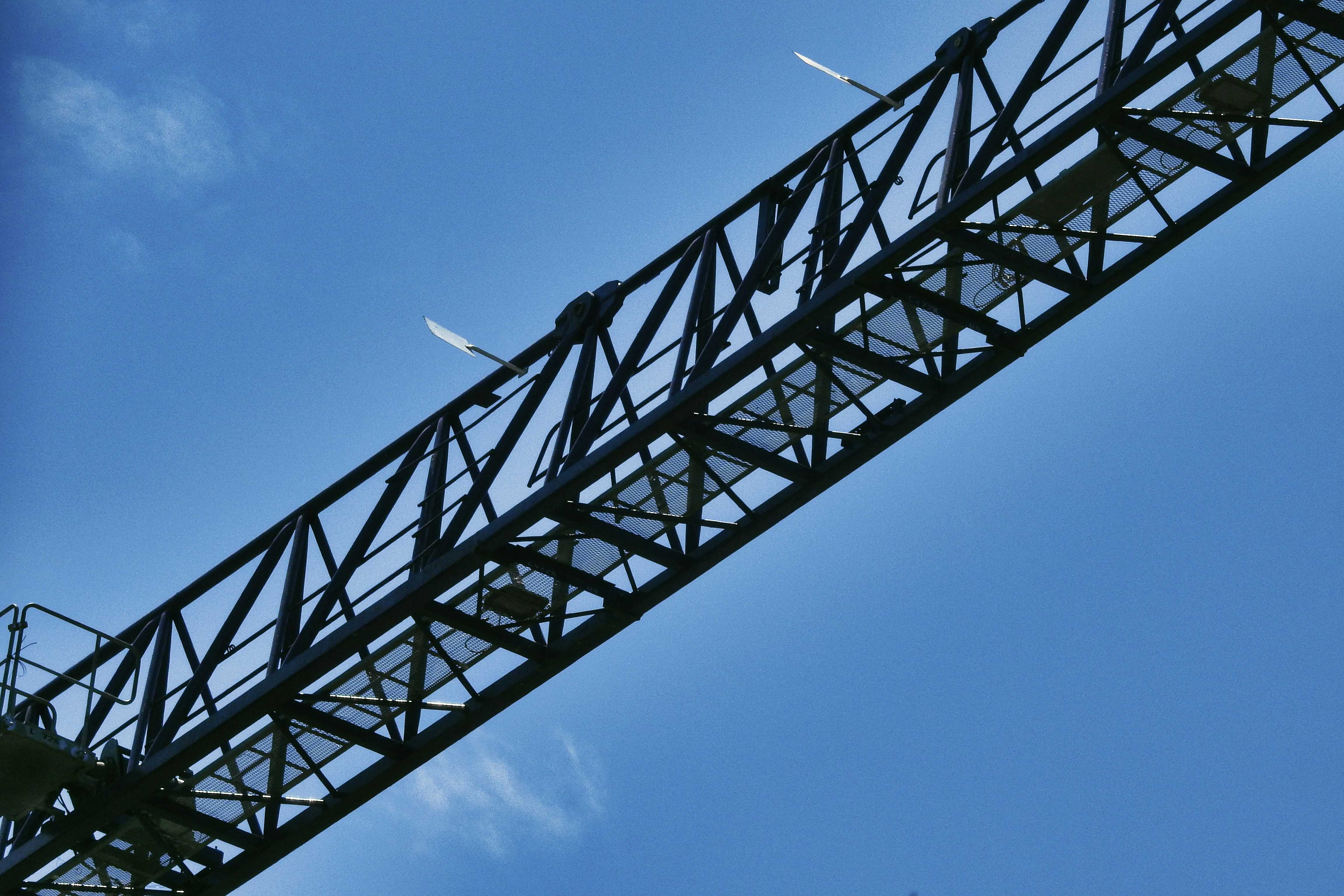 a roller coaster with blue sky