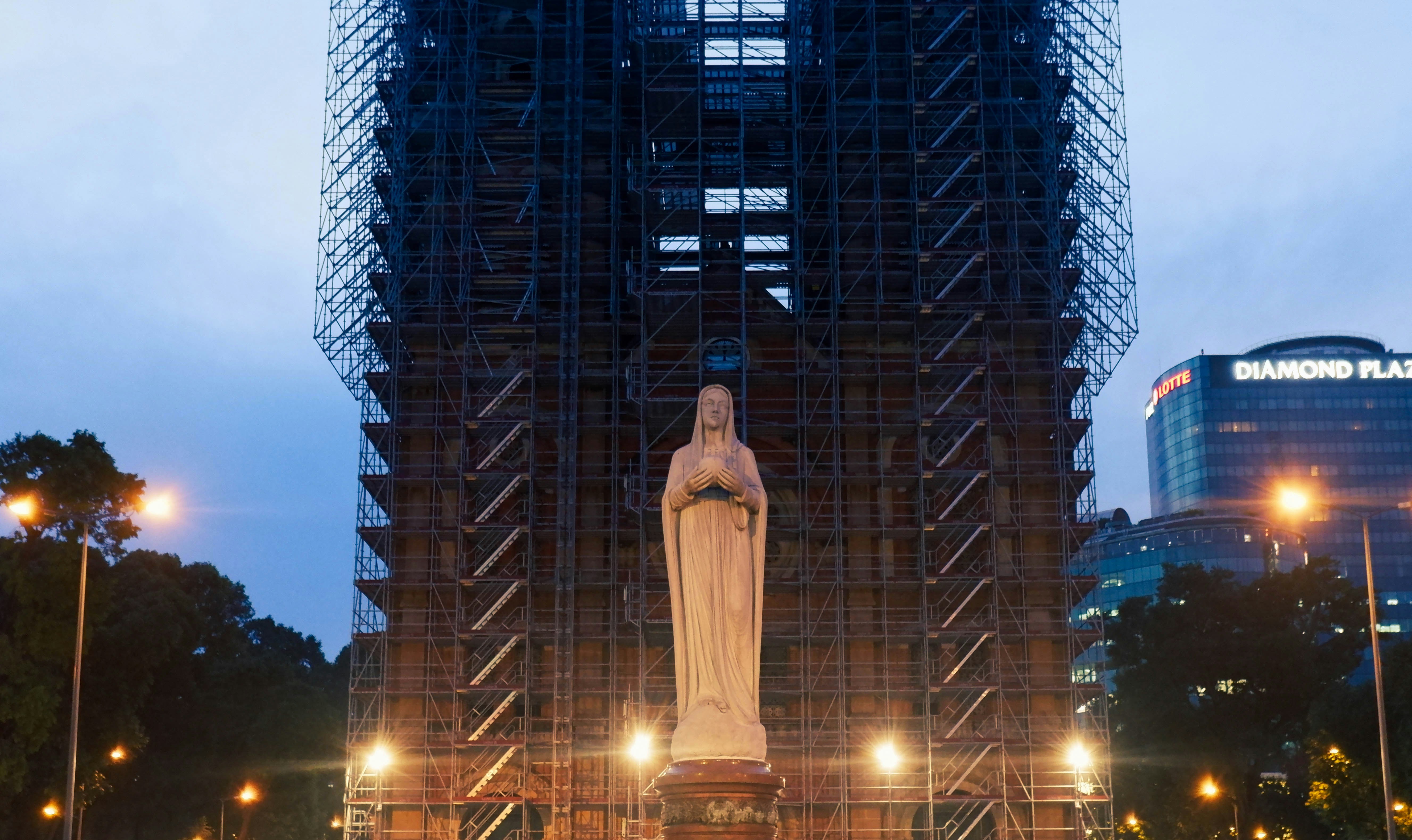 A statue in front of a building photo – Free Hochiminh city Image on ...