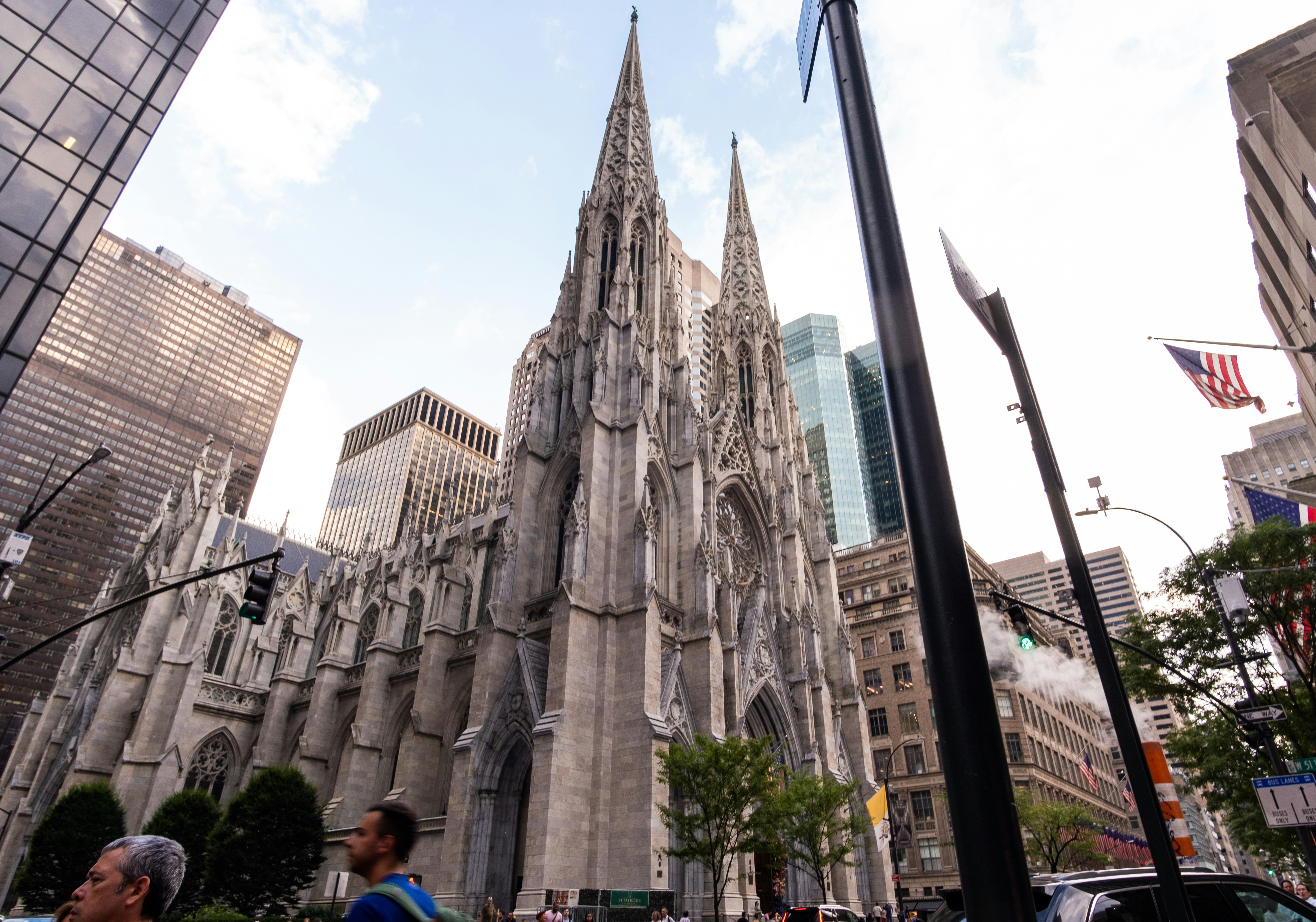 Gothic Majesty Amidst Urban Giants