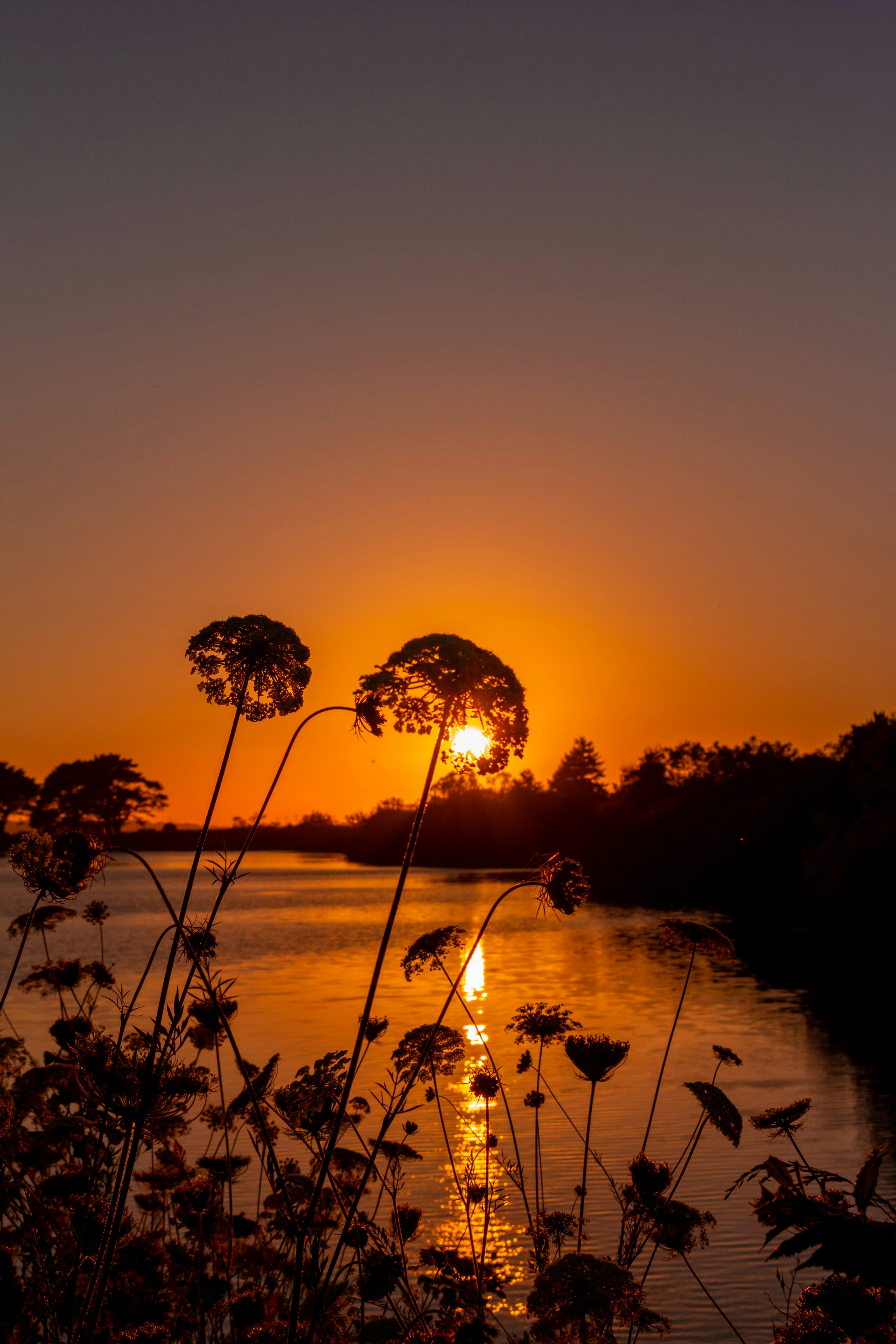 Foto Una puesta de sol sobre un cuerpo de agua – Imagen Arcata gratis ...