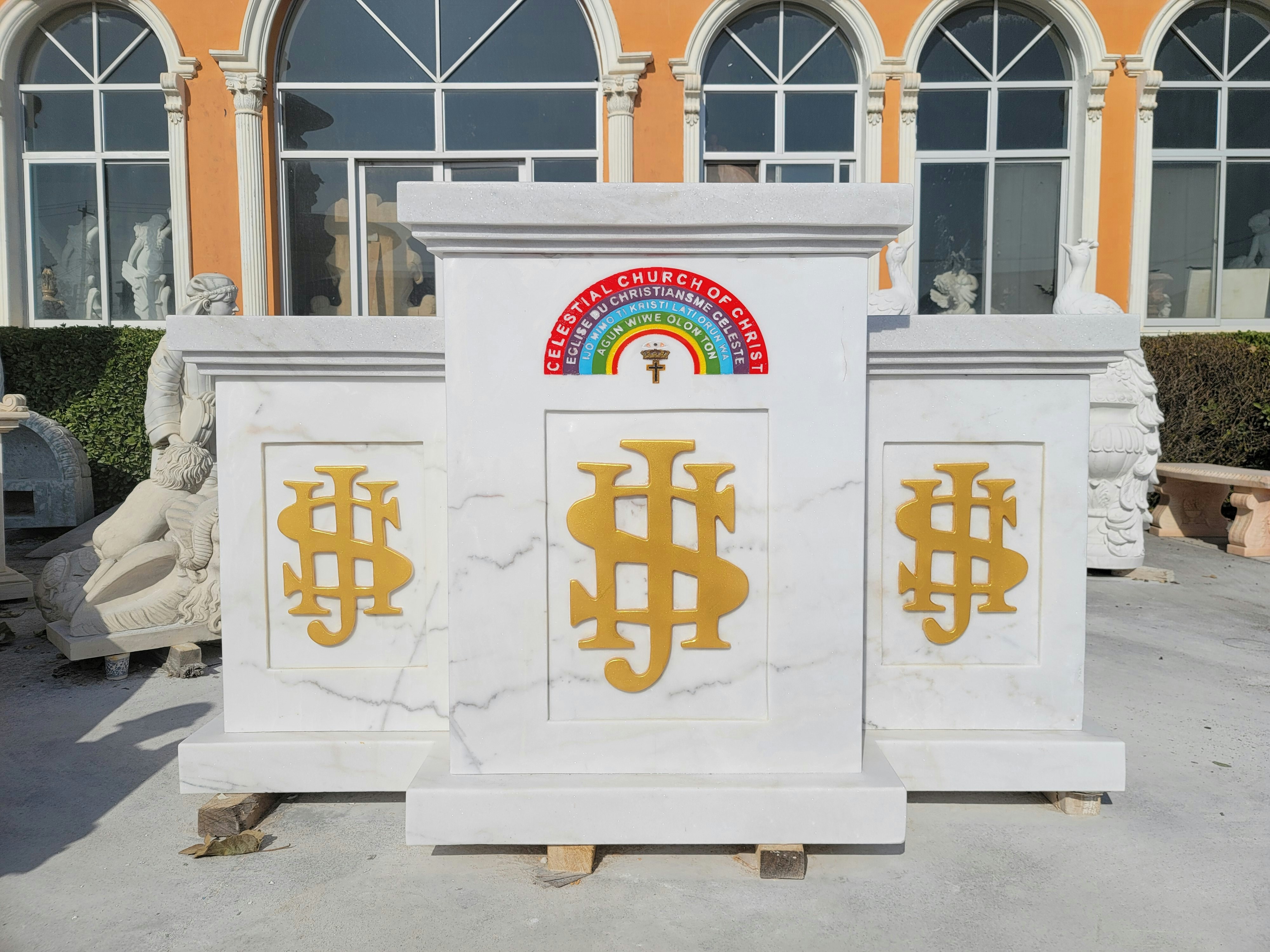 Symbolic Sanctuary: A Marble Altar of Faith