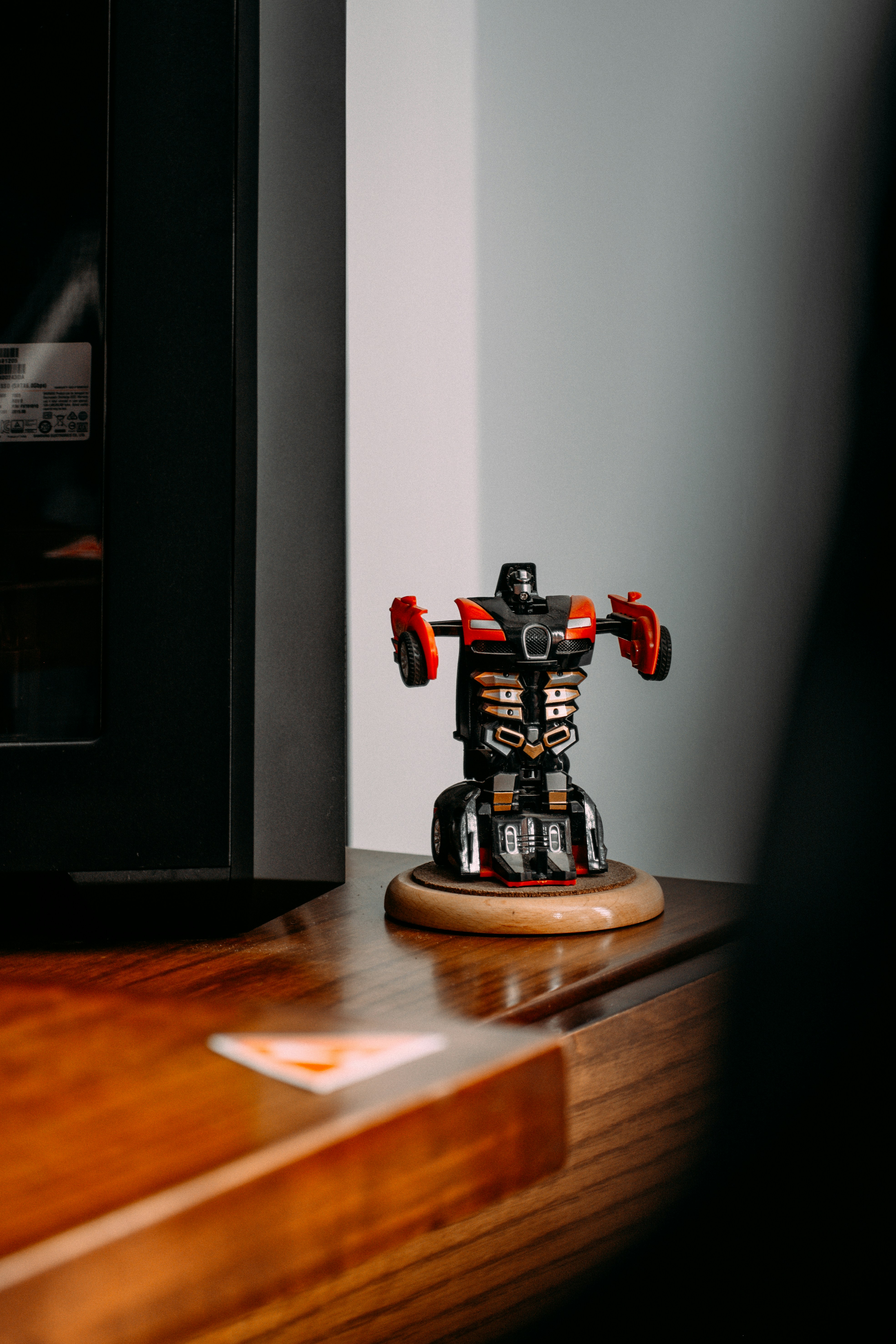 a robot on a table