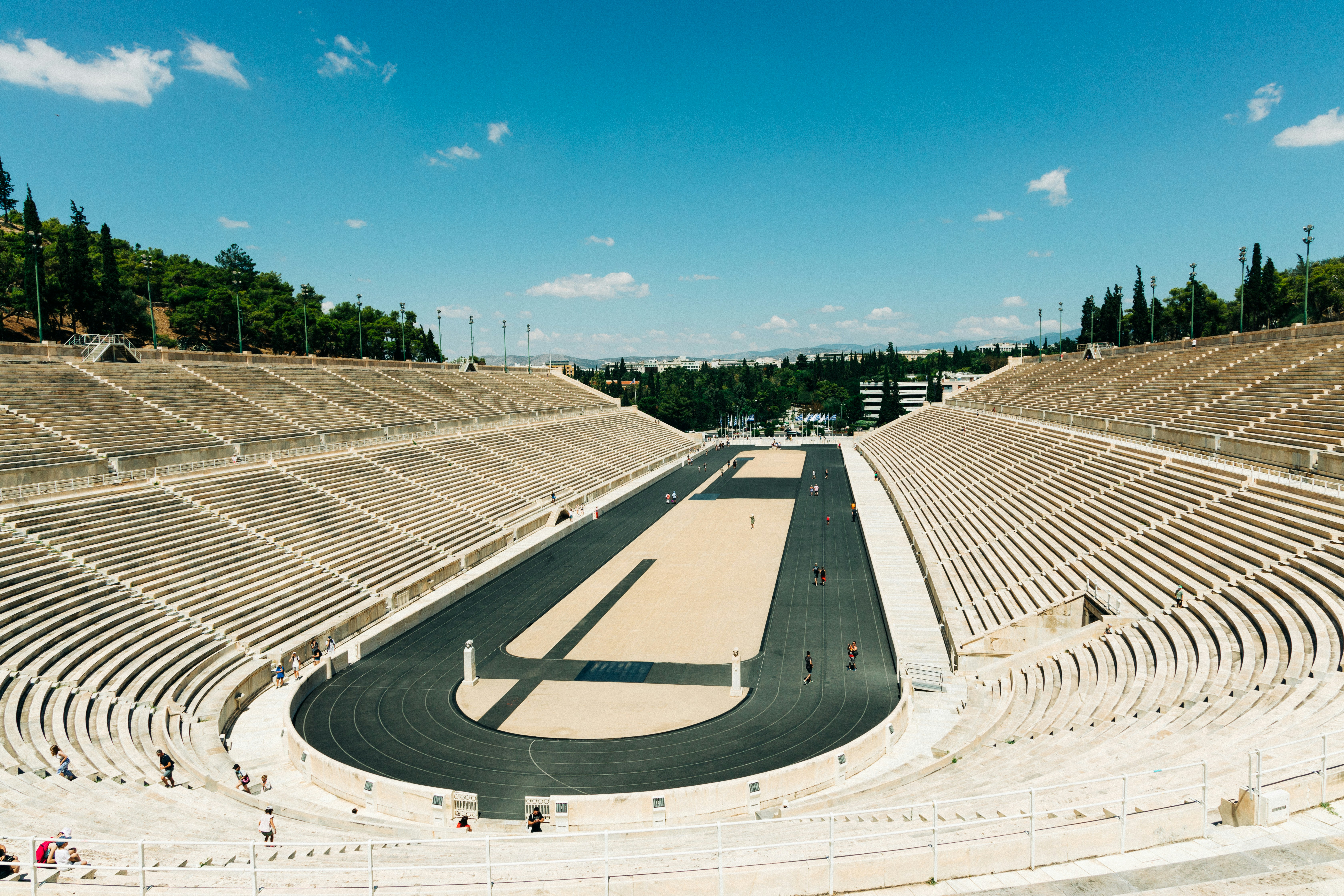 An Ancient Arena Under a Bright Mediterranean Sky