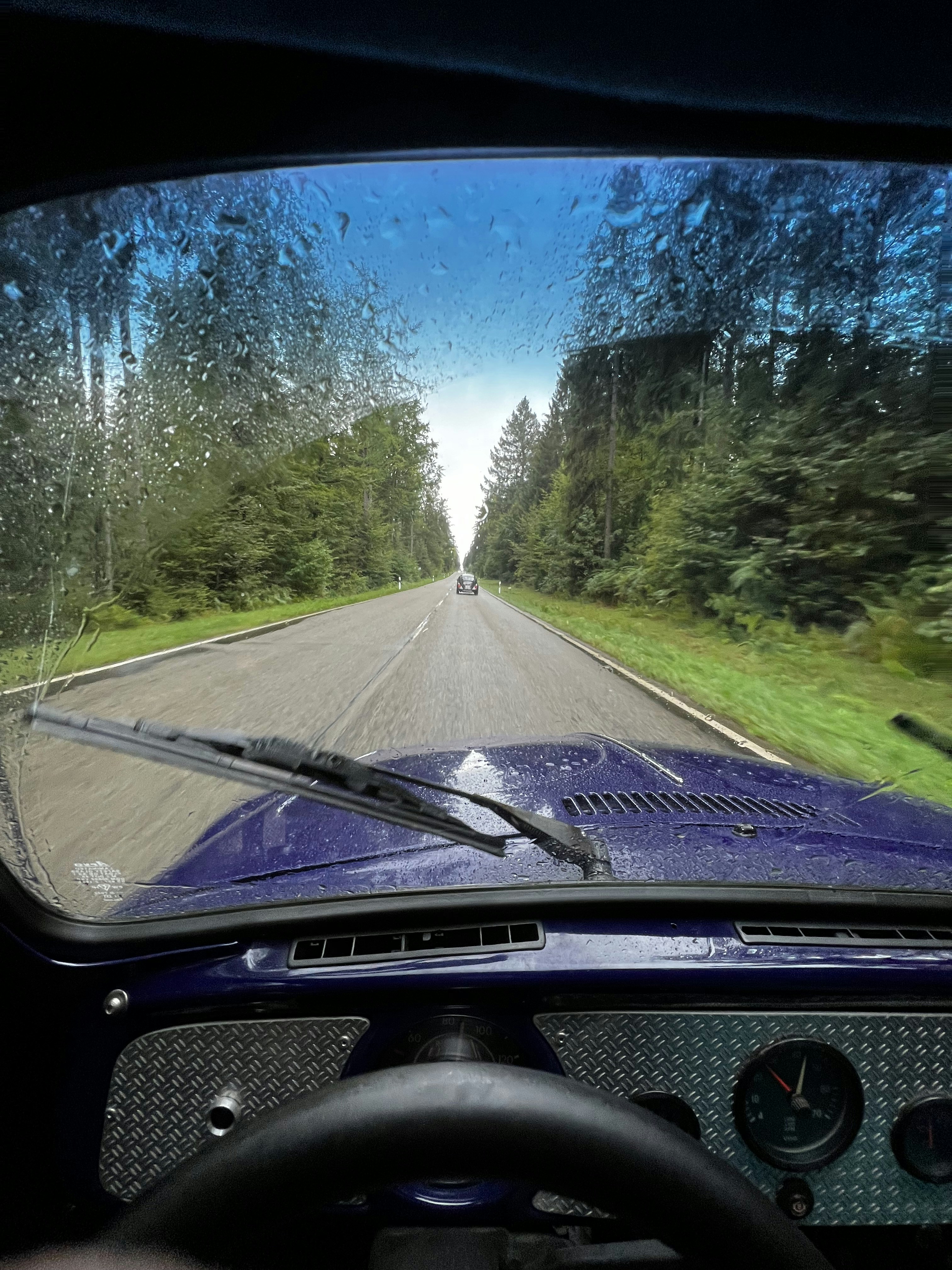 A view of a road through a windshield of a car photo – Free Bonndorf im ...