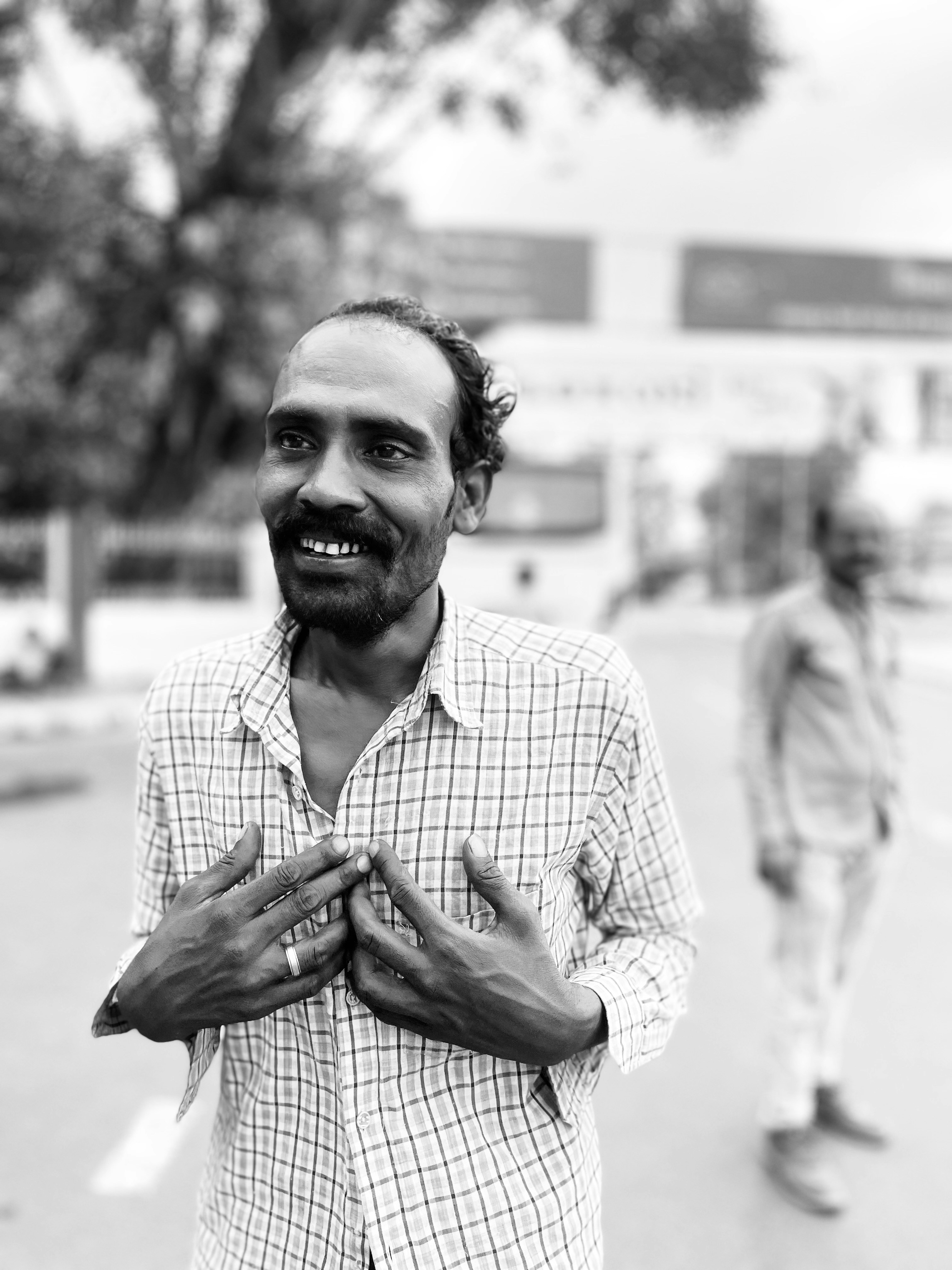 Confident Smile in a Street Portrait