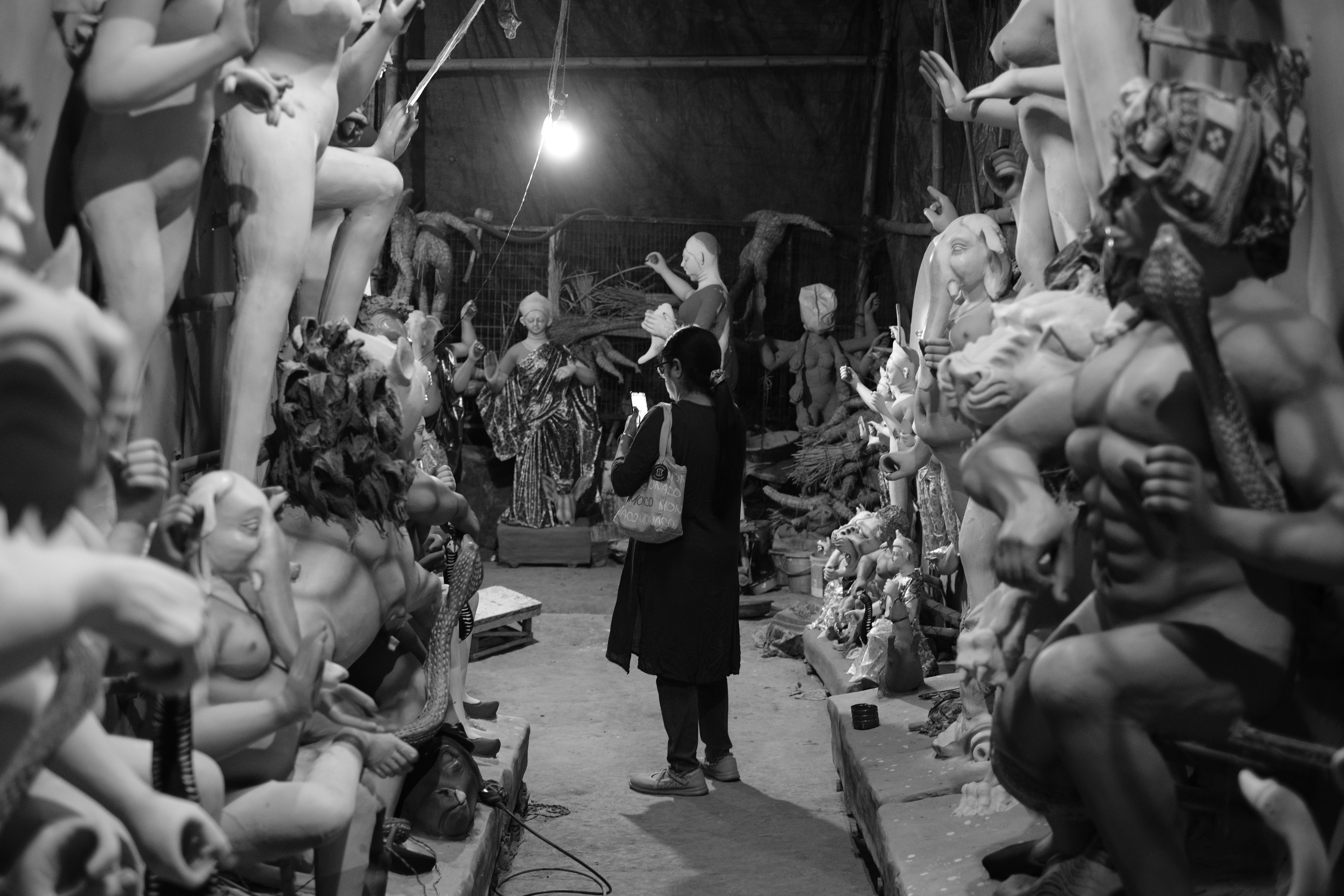 Silent Passage Through Sculpted Giants