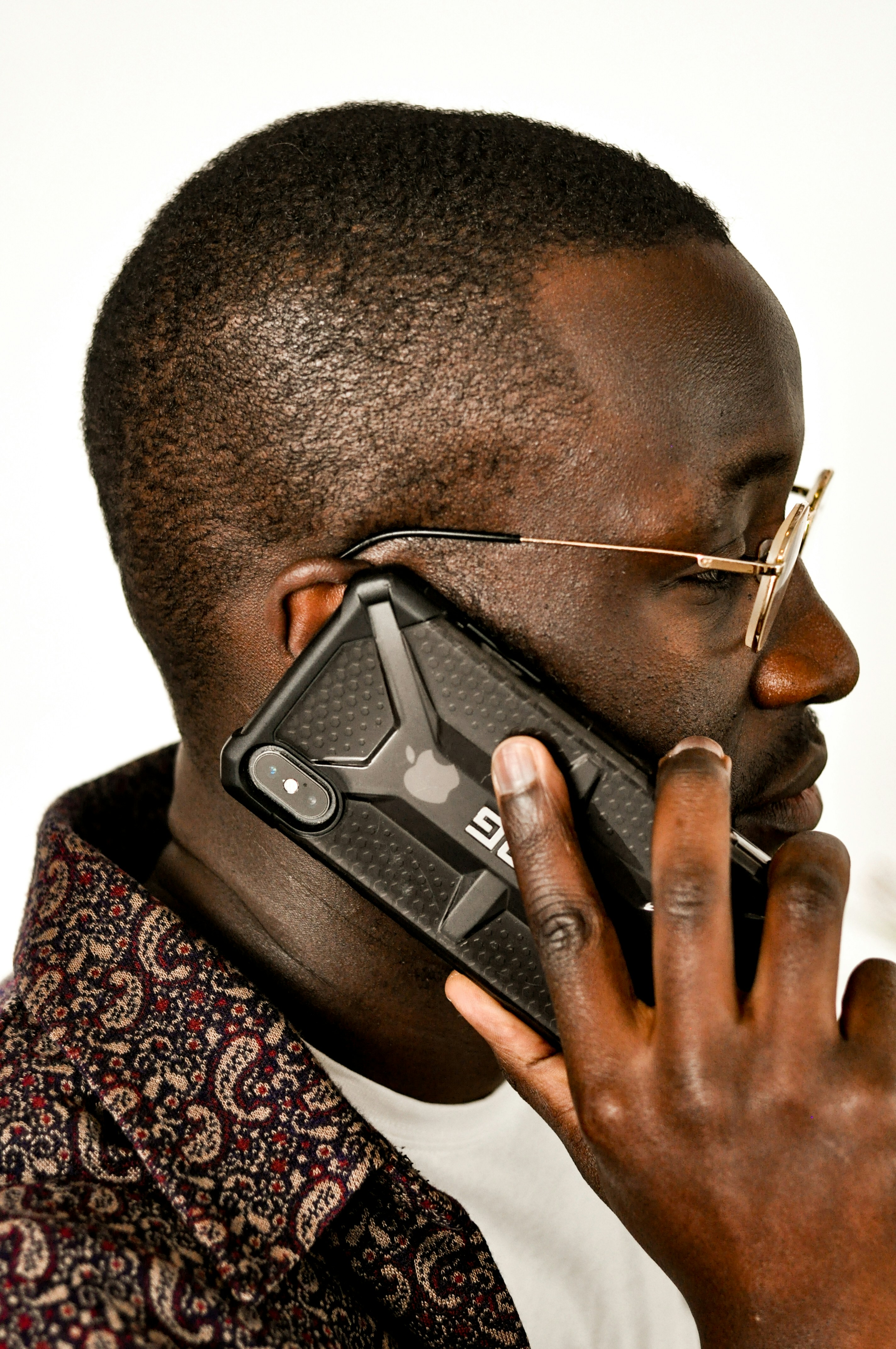 Profile Power: A Quiet Moment with a Rugged Phone