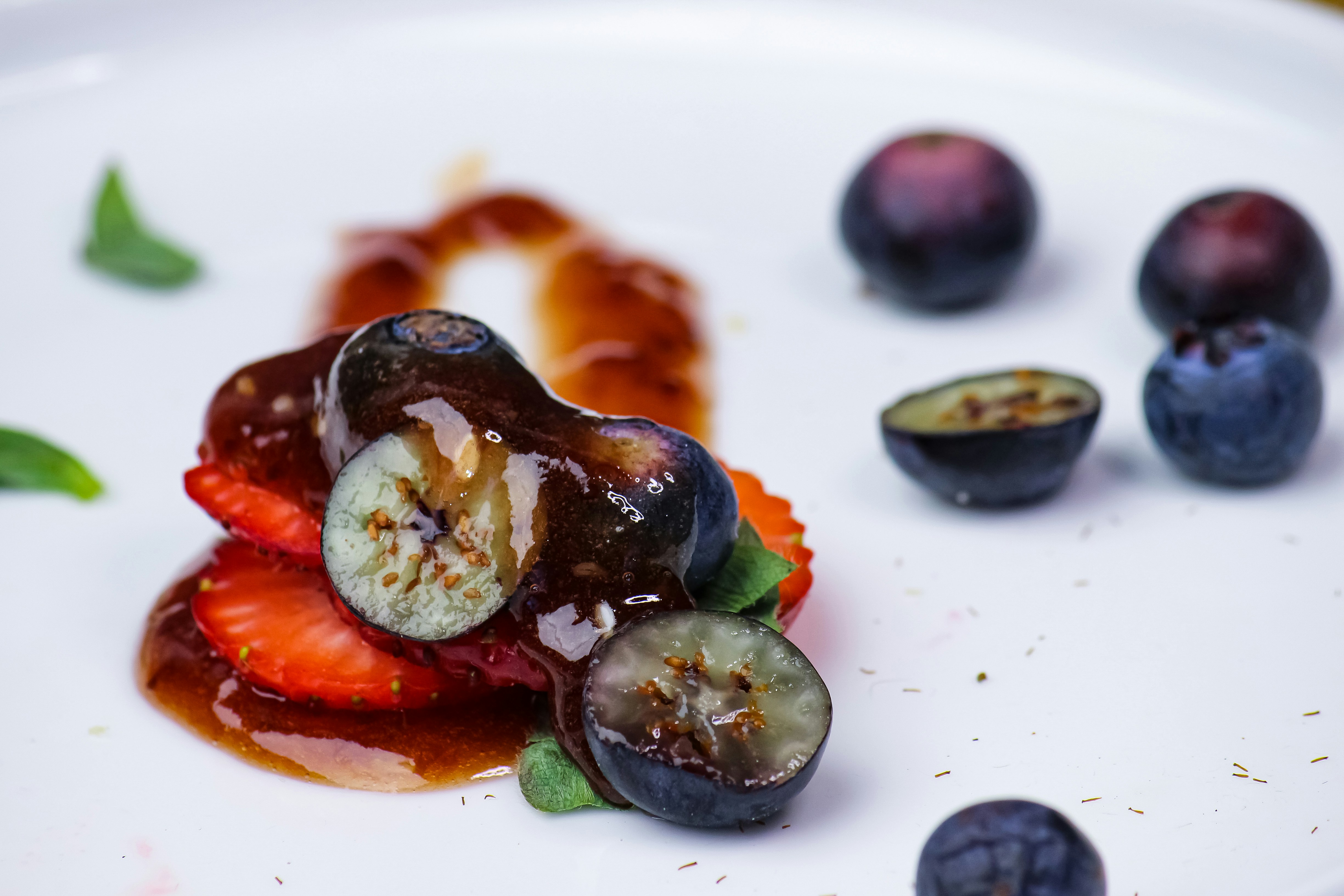 Abstract Photography of Berry Jam