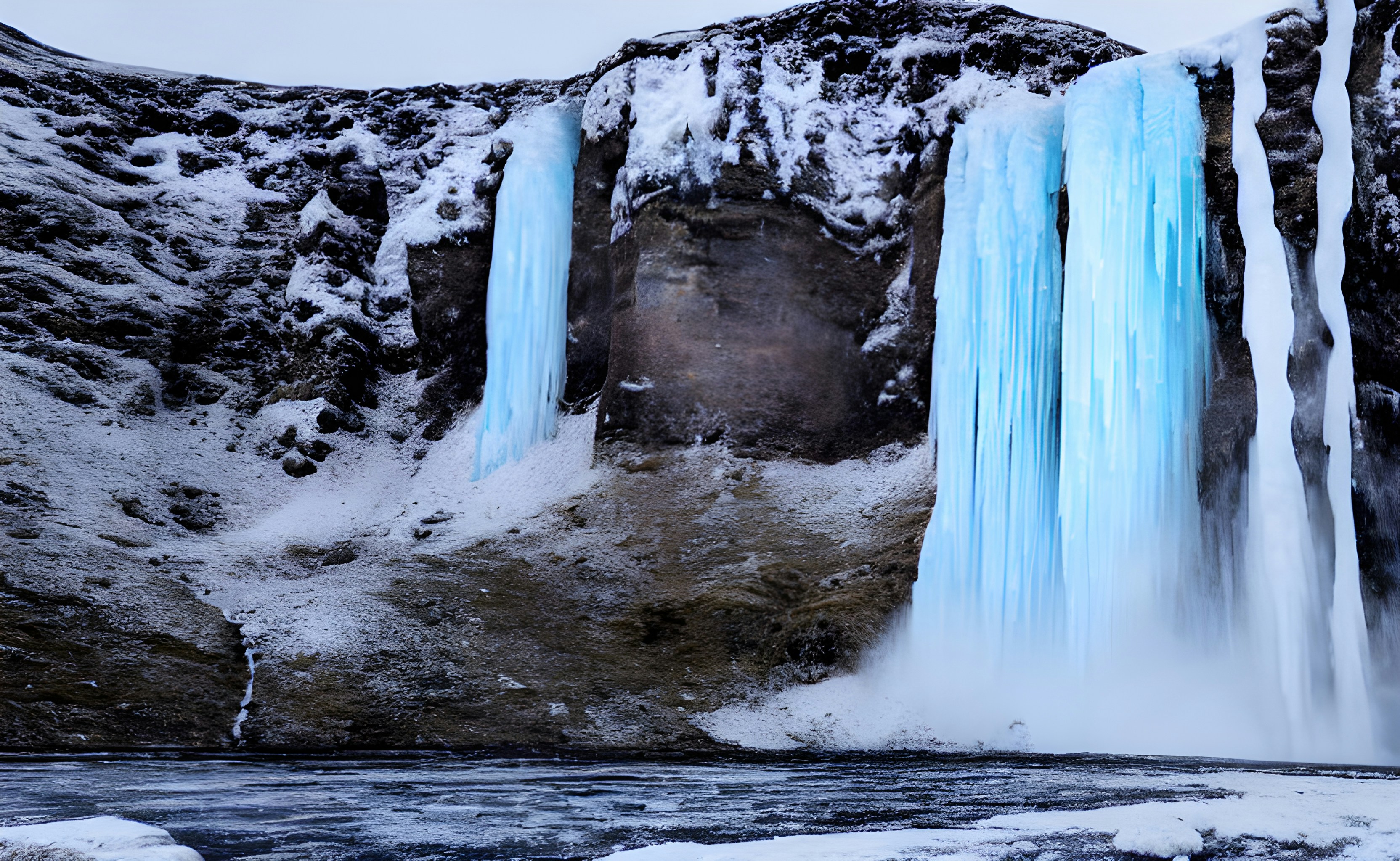 A group of waterfalls and a large waterfall photo – Free Nature Image ...