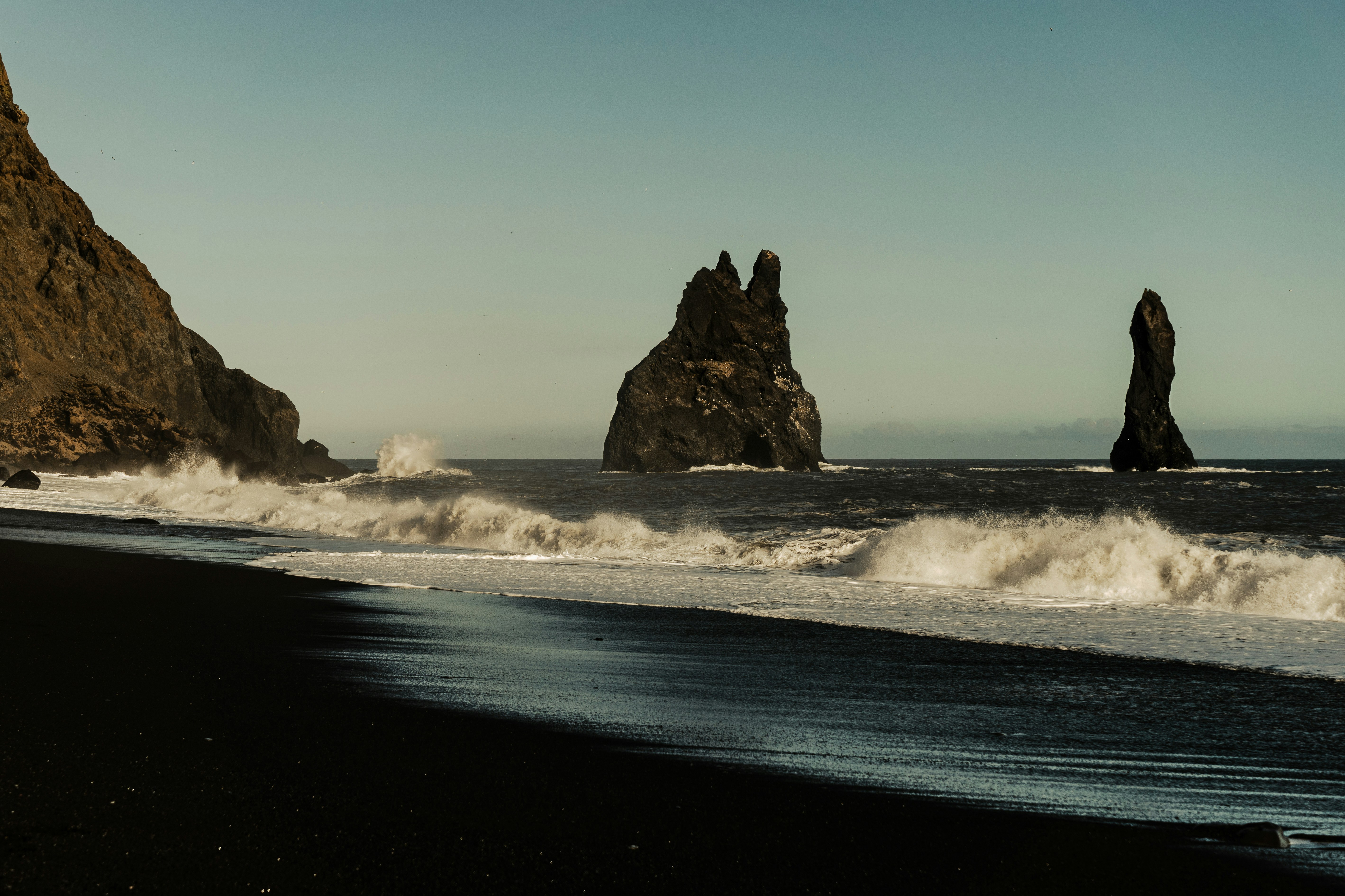 Sea Stacks and Black Sand: Quiet Dusk on the Atlantic Edge