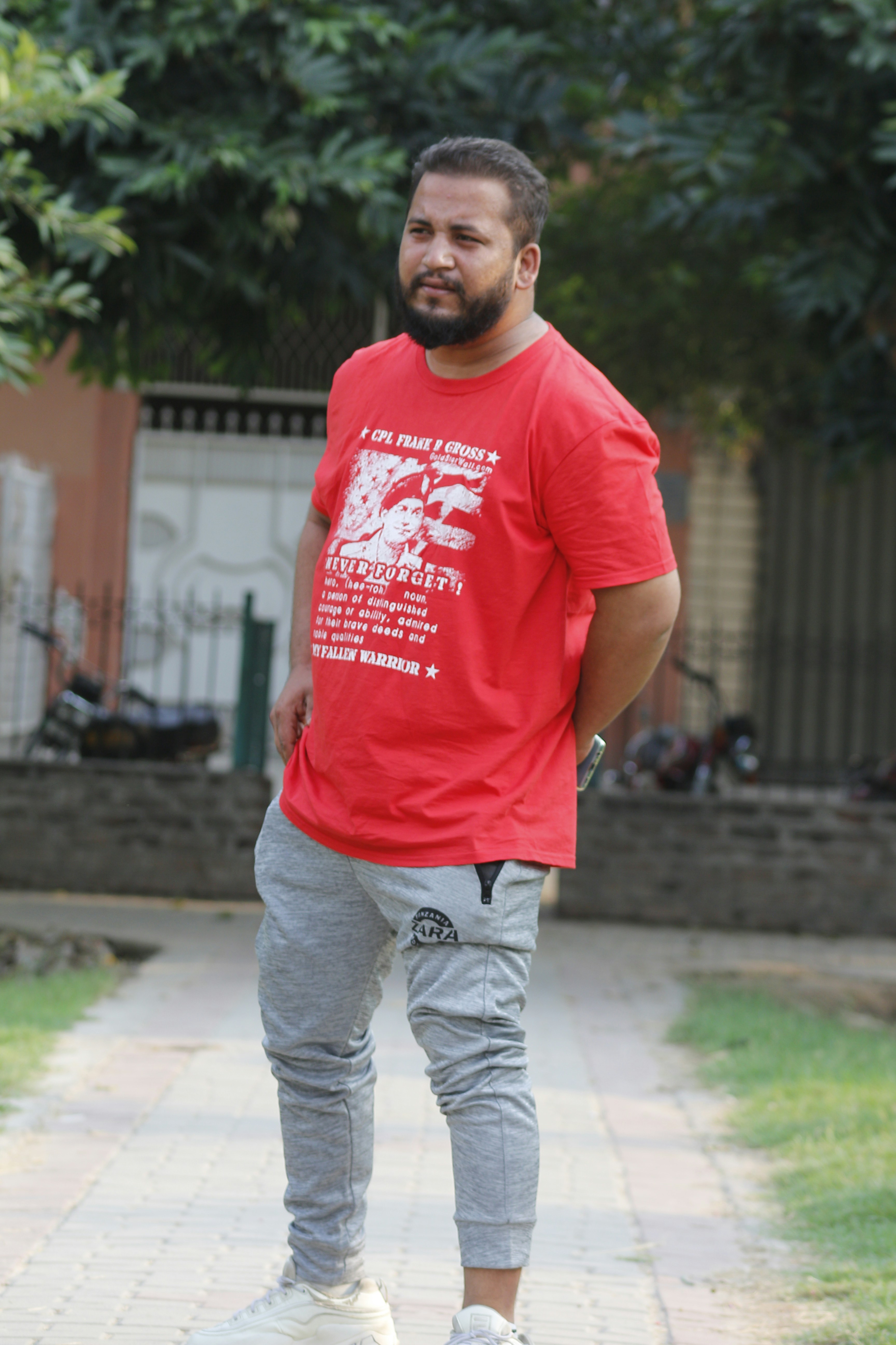A man standing outside photo – Free F block block f gulshan-e-ravi ...