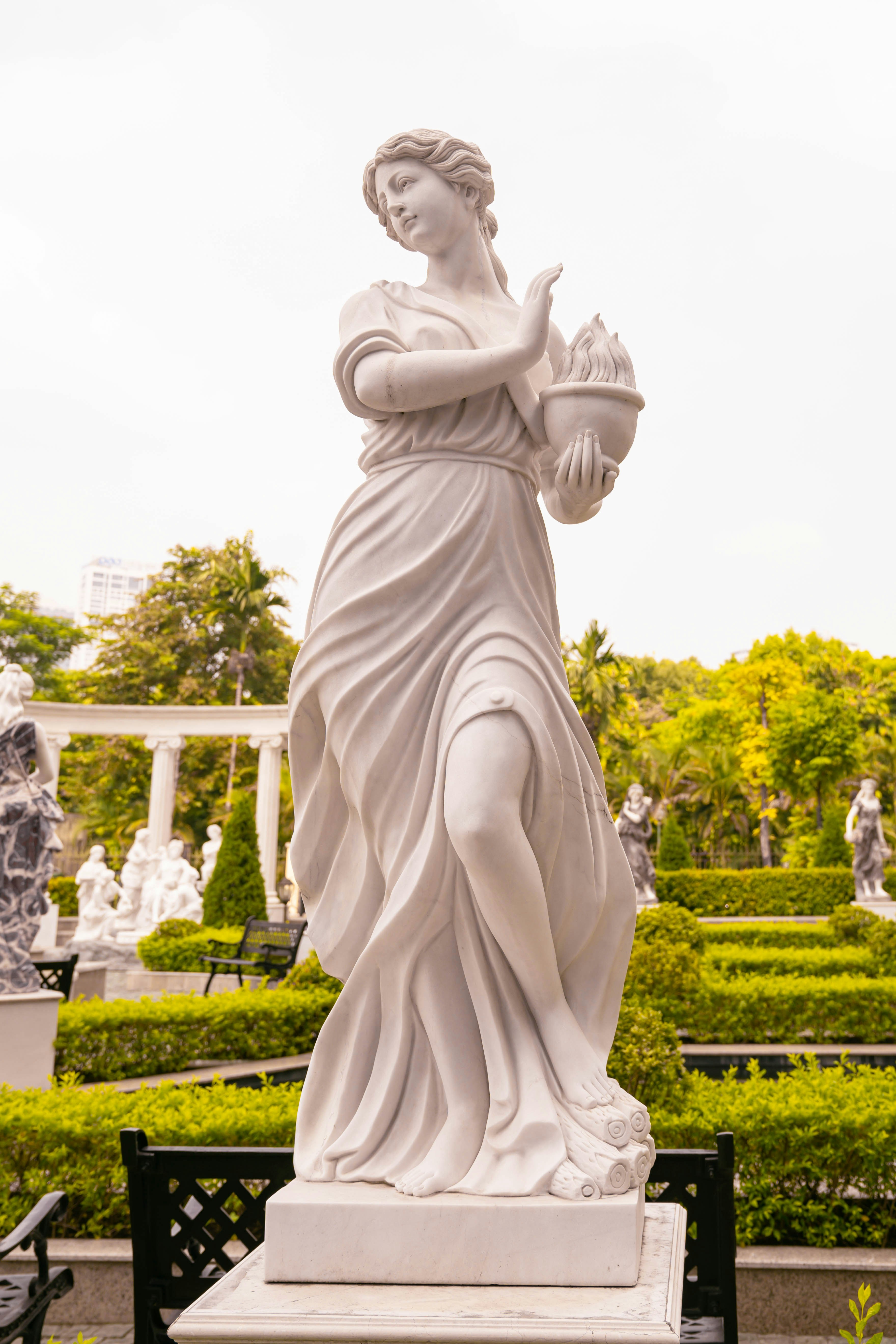 a statue of a person