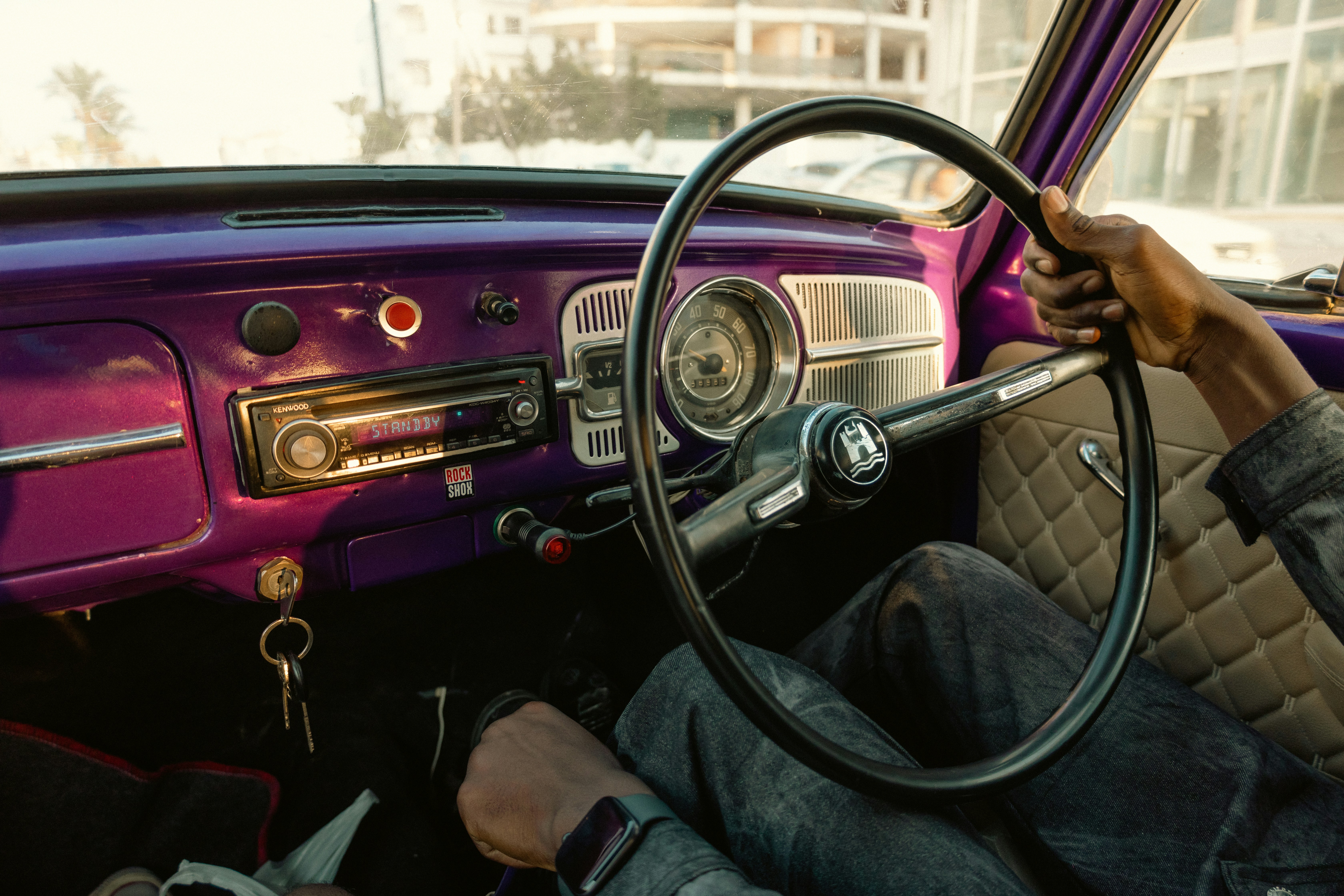 Vintage Ride in Vibrant Violet
