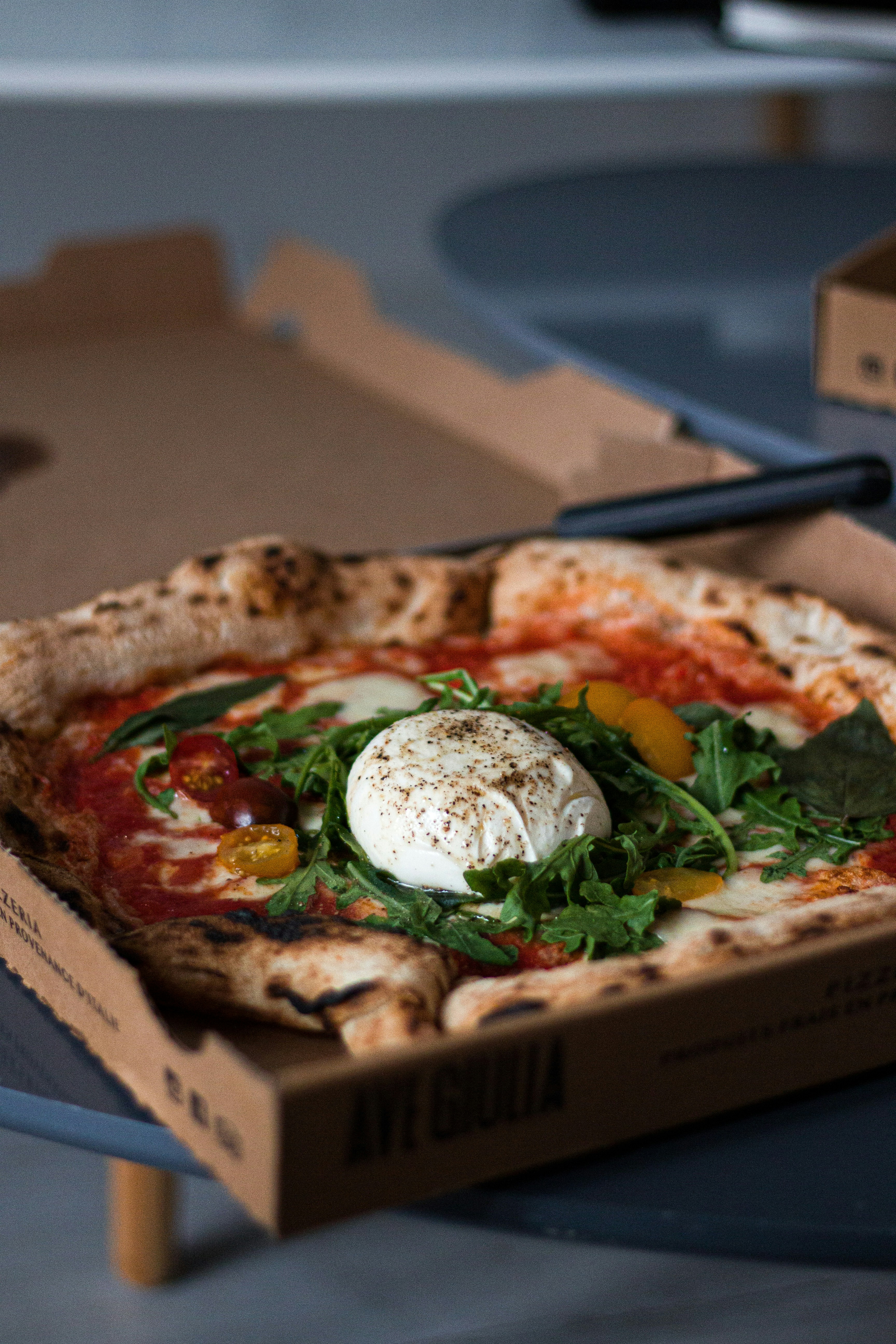 Burrata Bloom on a Rustic Margherita