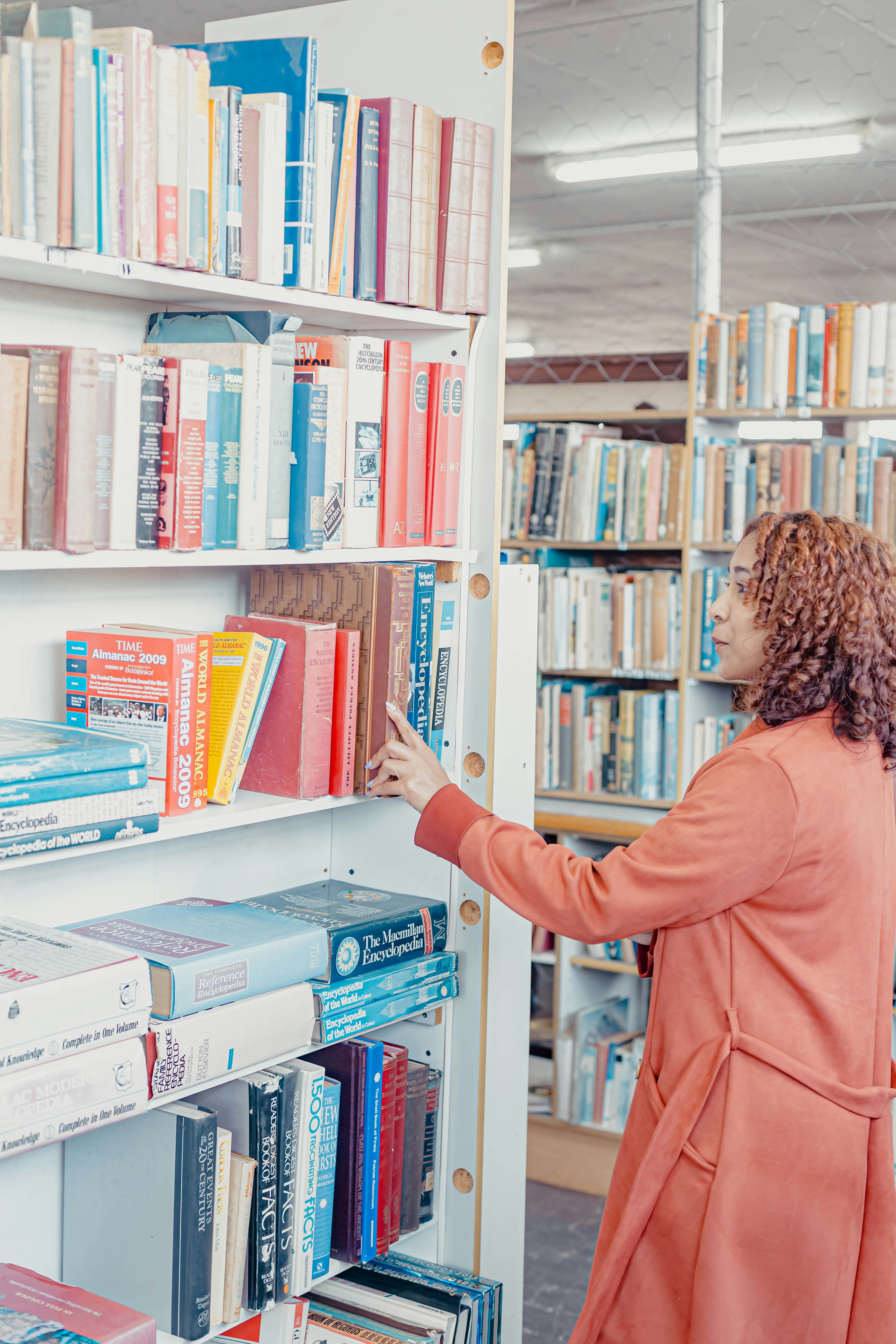 A person looking at a book shelf photo – Free Port elizabeth Image on ...
