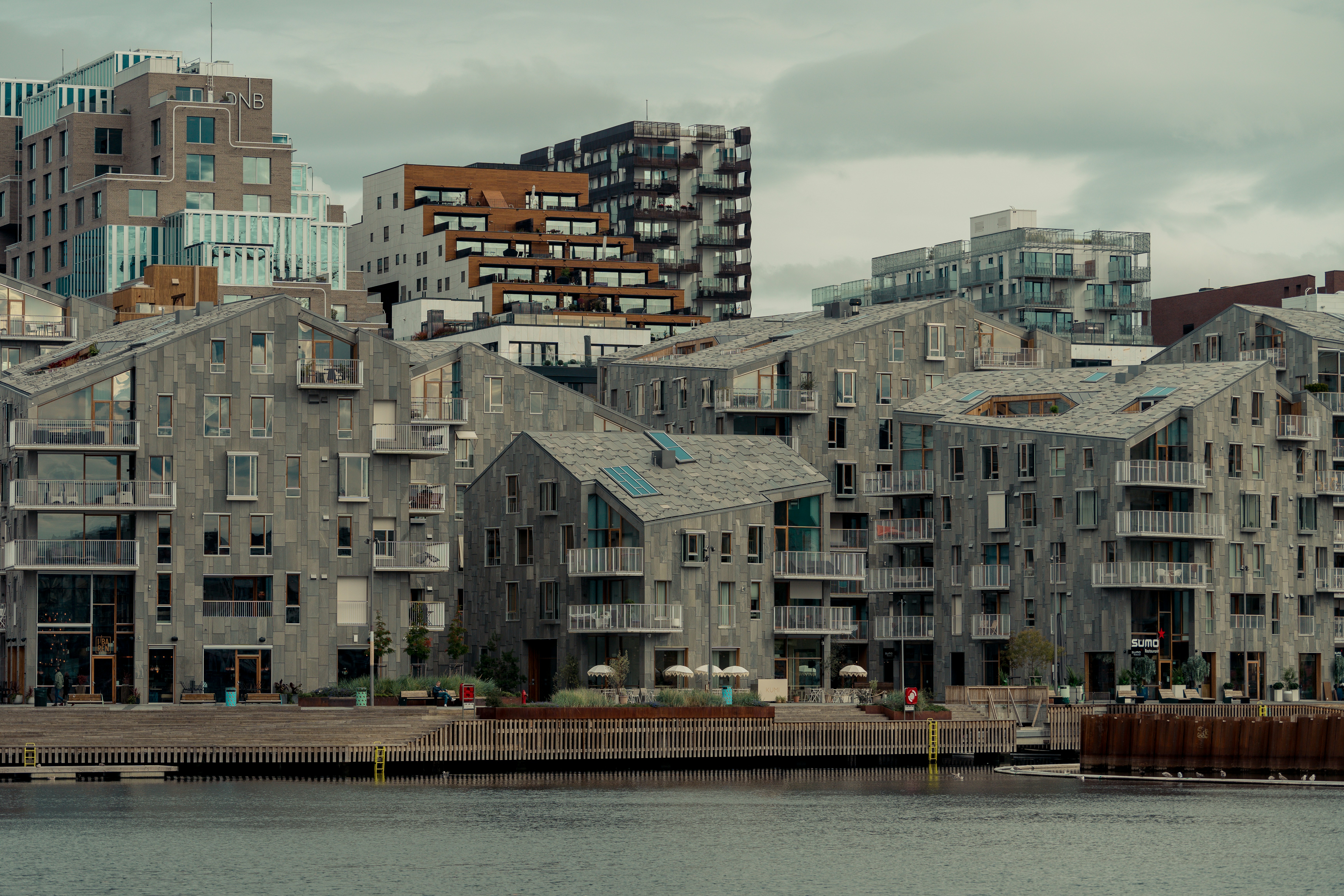 Modern buildings in Oslo.