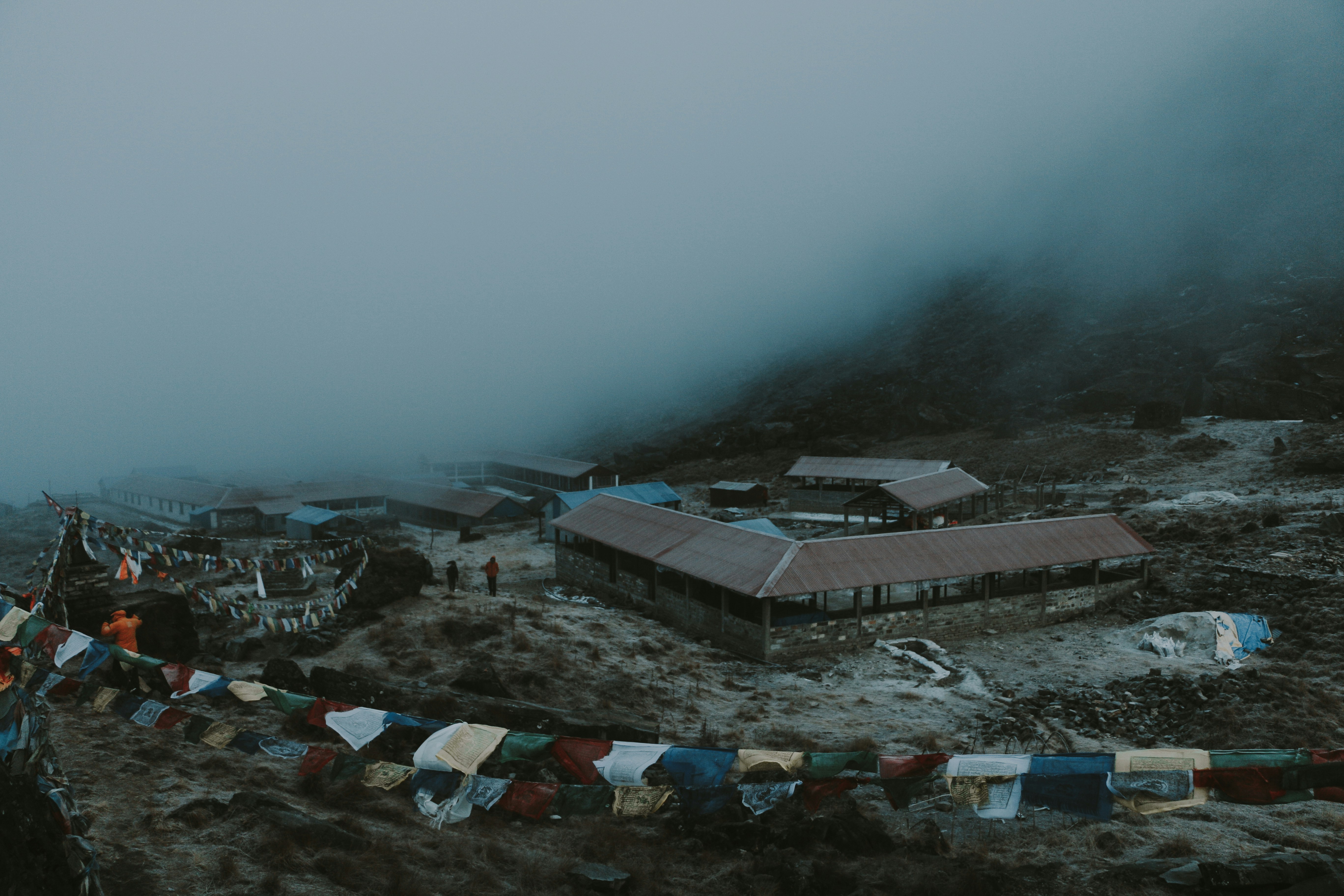 While we reached Annapurna Base Camp on end of November ,we got a random change in weather. Just before 10 minutes of capturing this Photo ,everything was clear around us.