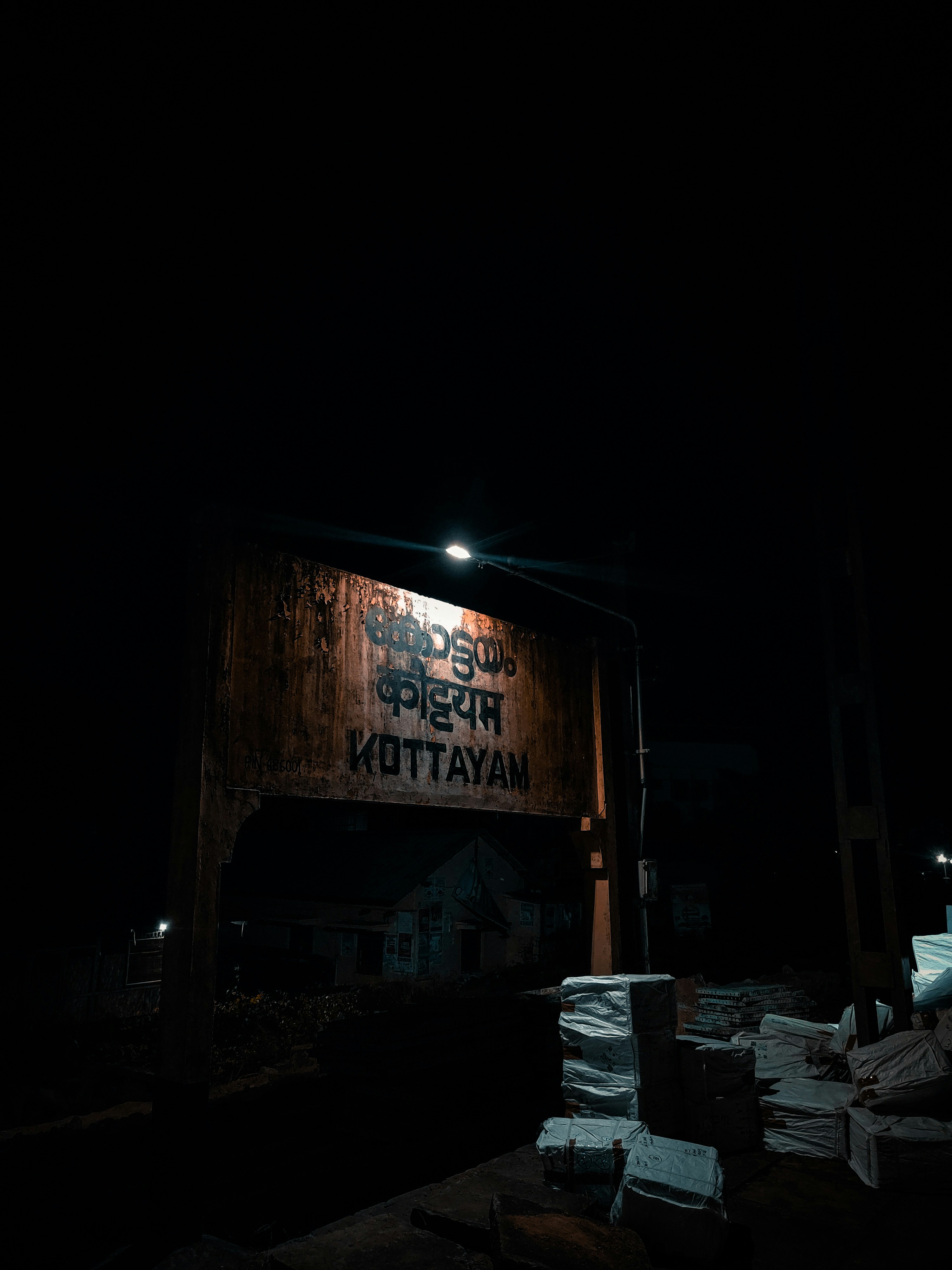 a building with a sign on it