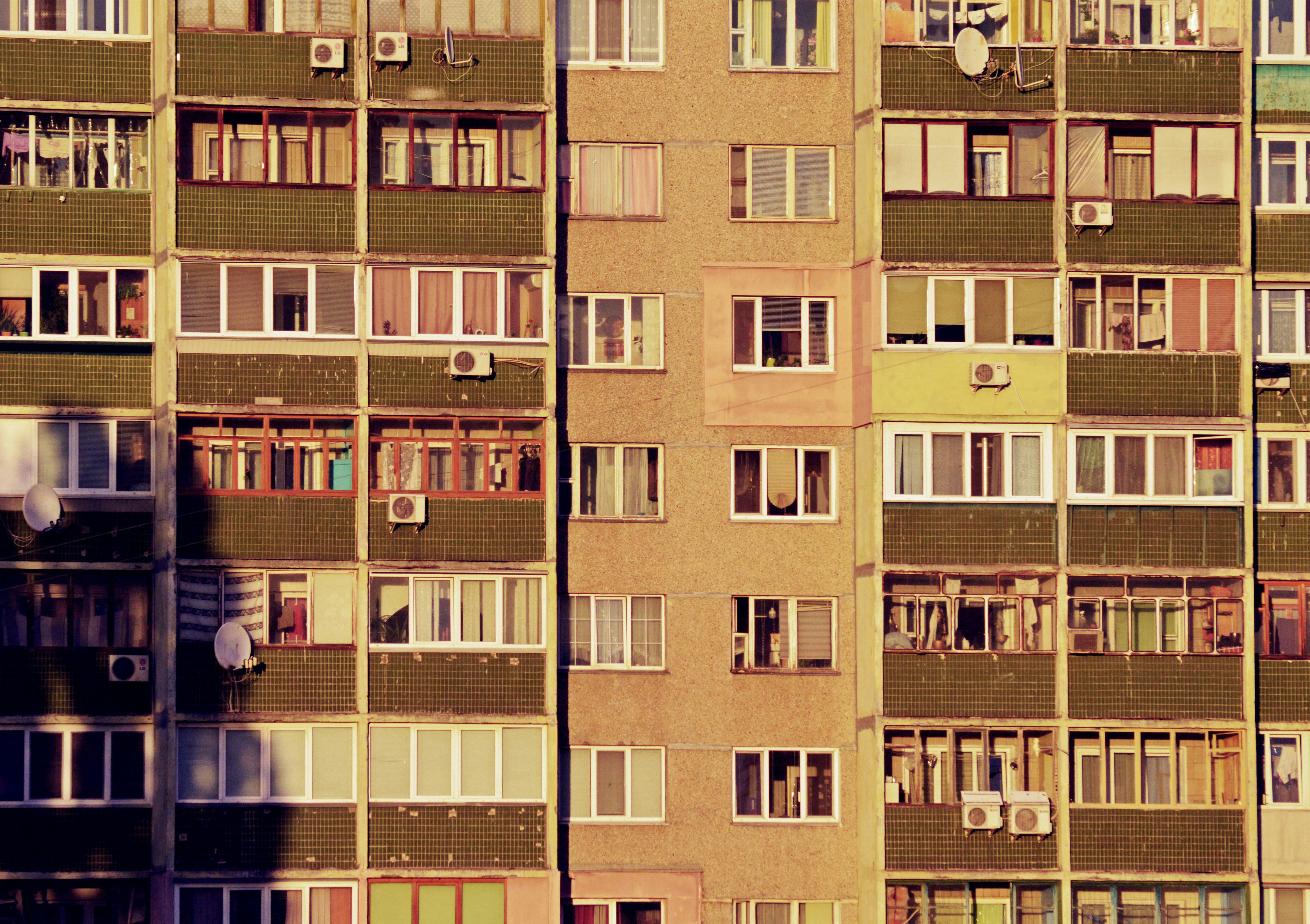 Apartment building in a residential area of the city