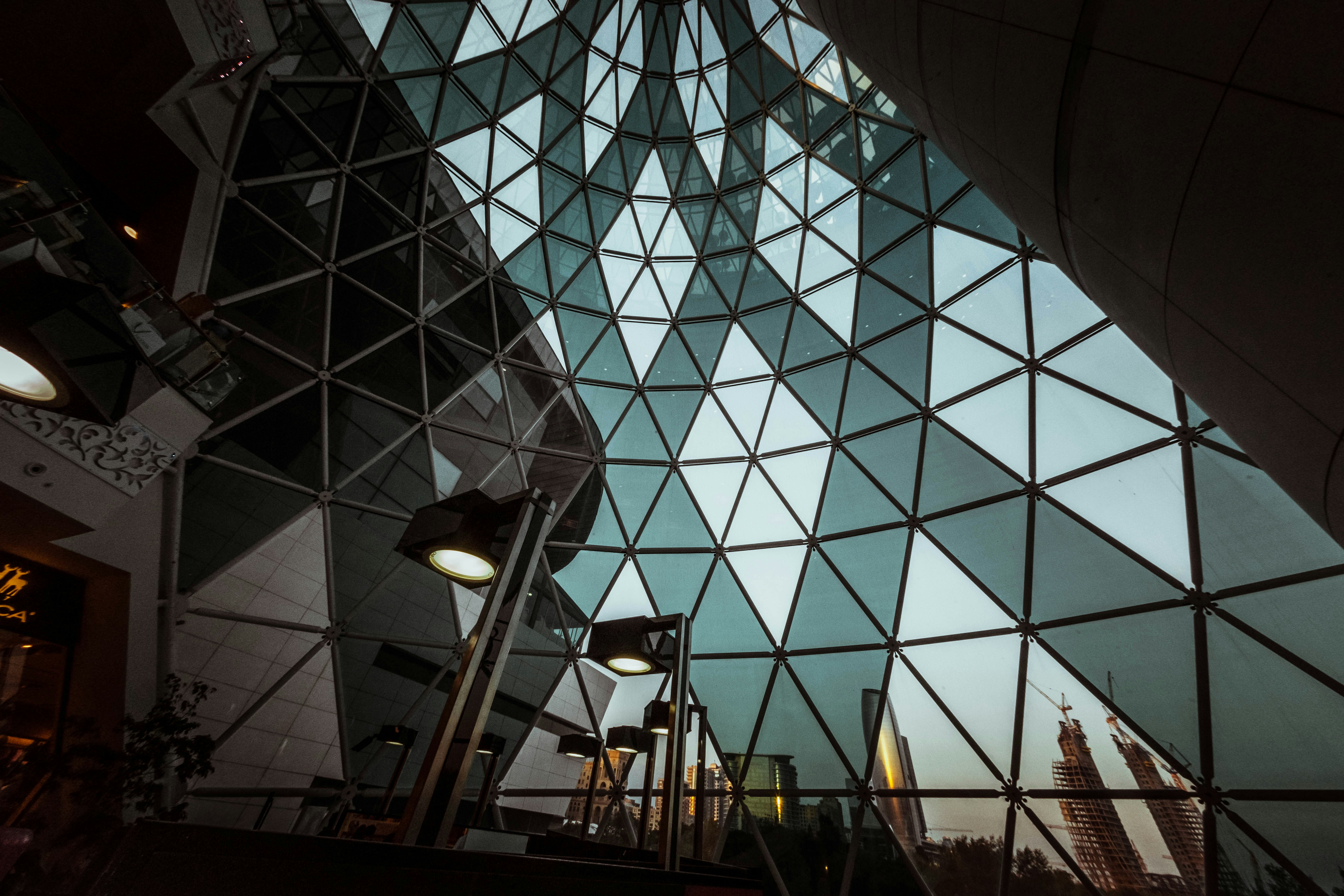 Triangulated Twilight: Geometry and Glow in a Glass Pavilion
