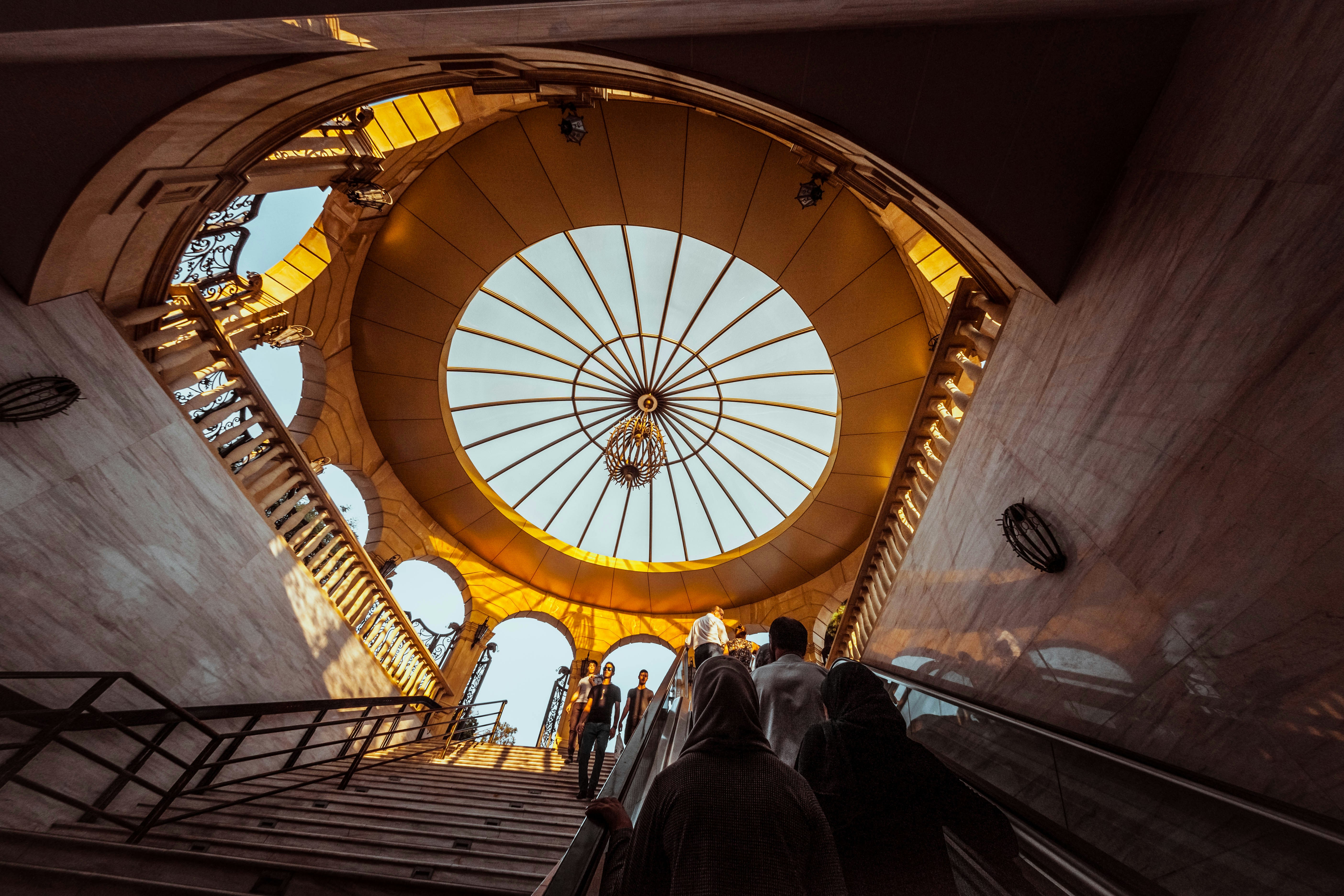 A group of people inside a building photo – Free Architecture Image on ...